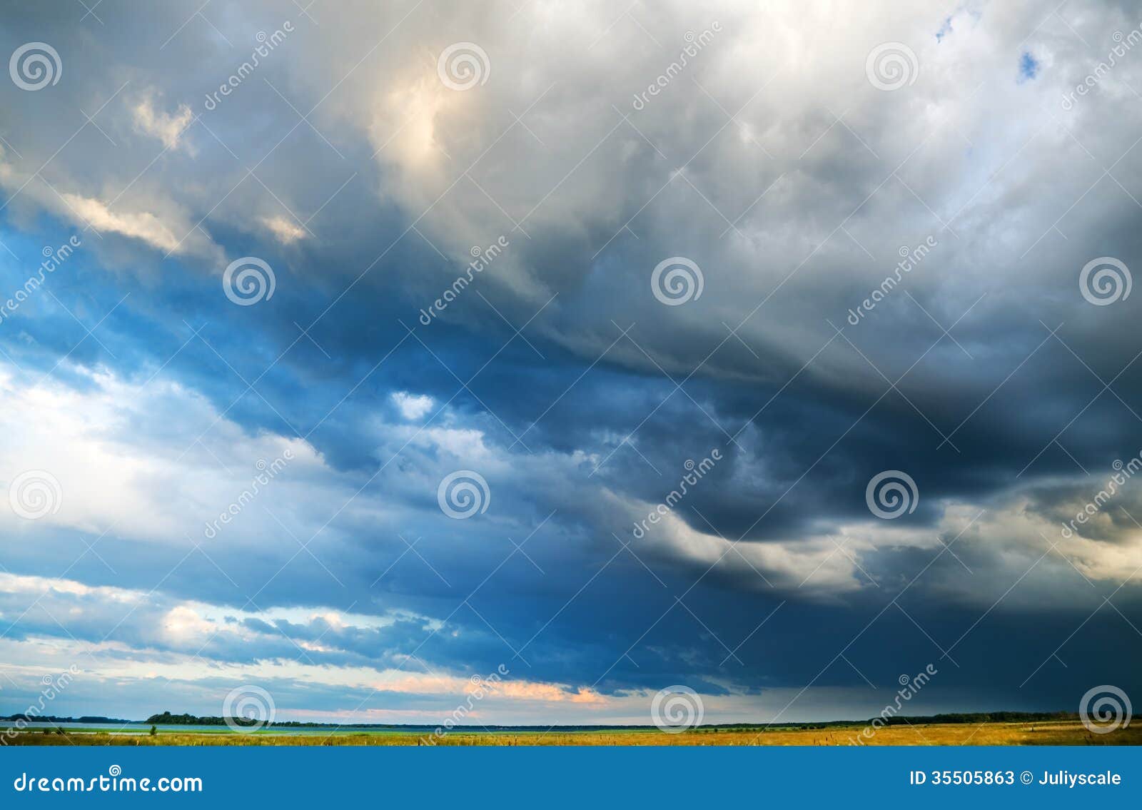 The ominous storm sky stock image. Image of blue, moody - 35505863