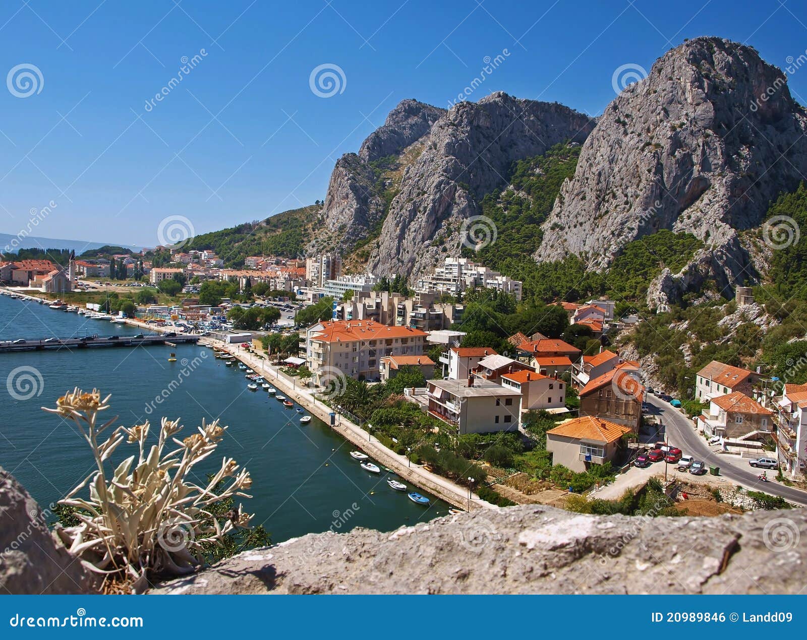 Omis - Priko stock photo. Image of historic, bridge, construction ...