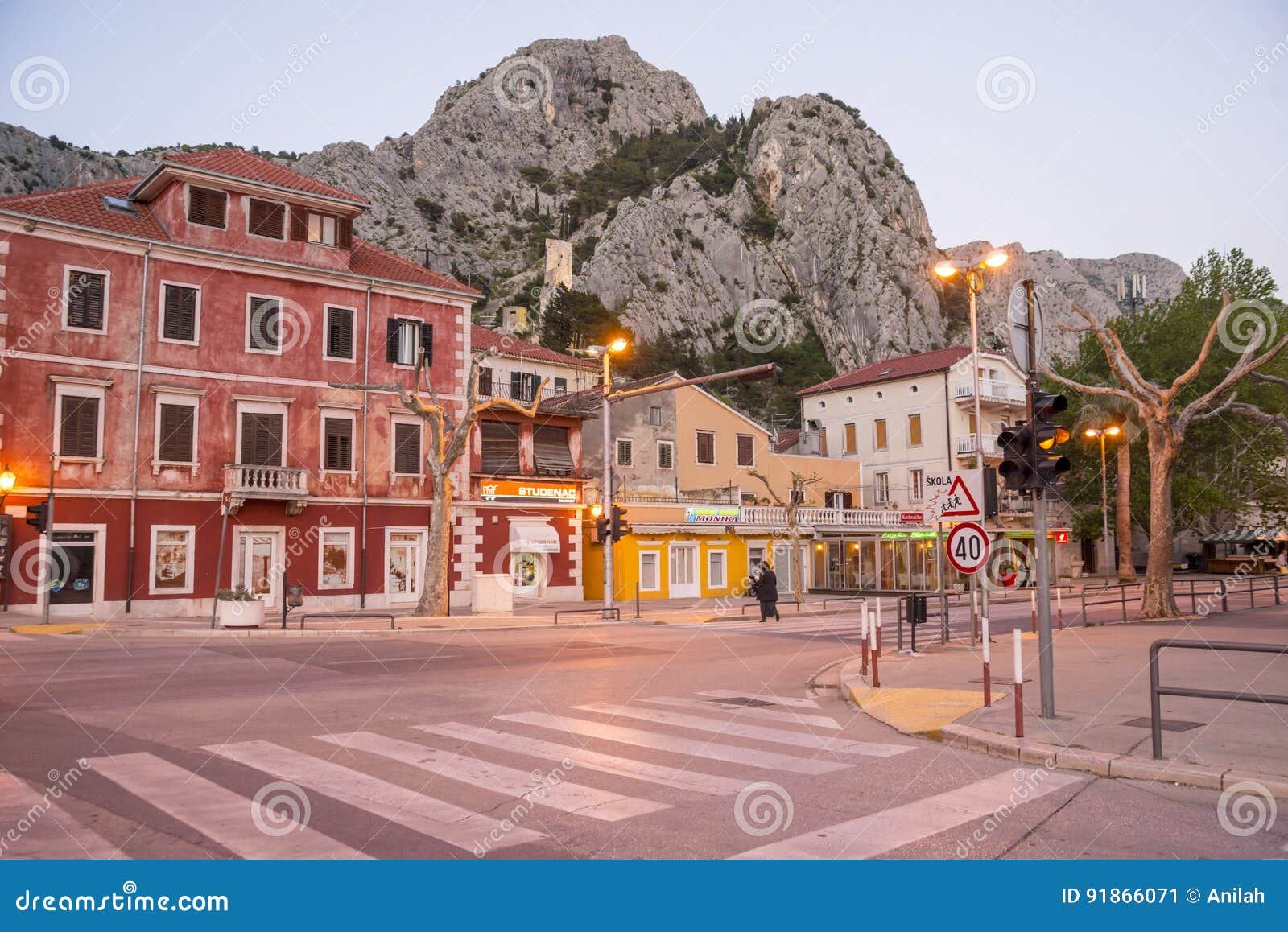 Omis town, Croatia editorial photo. Image of travel, architecture ...