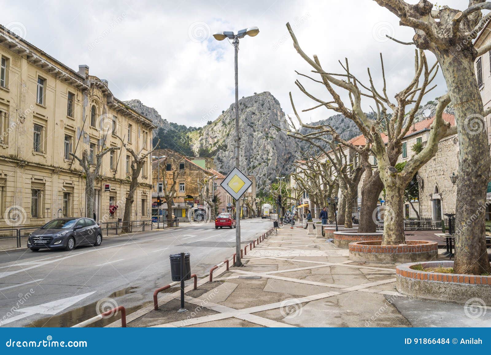 Omis town, Croatia editorial stock image. Image of nature - 91866484