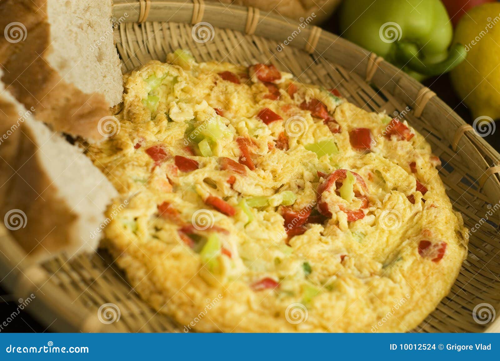 Omlet stock photo. Image of omlet, food, chili, green - 10012524