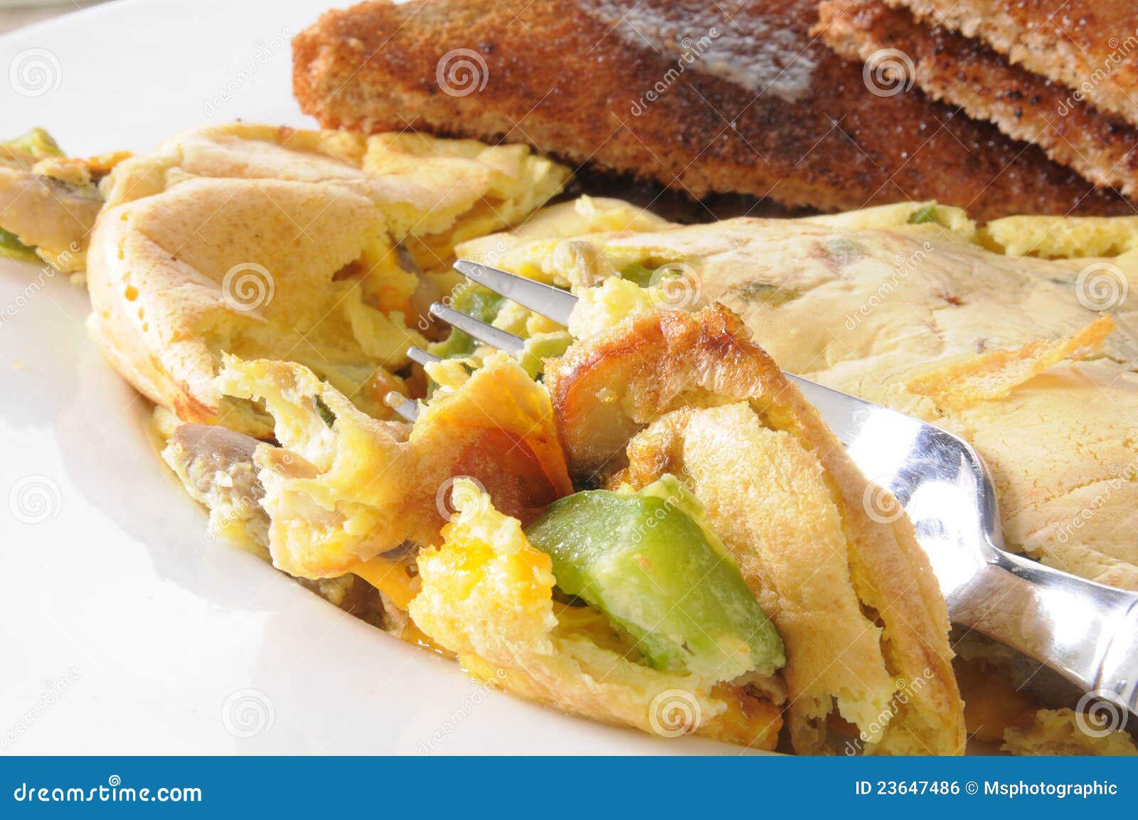 Omlet stock photo. Image of food, macro, meal, peppers - 23647486