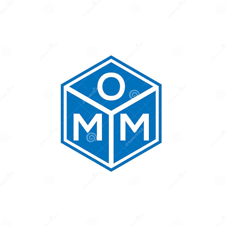 OMM Letter Logo Design on Black Background. OMM Creative Initials ...