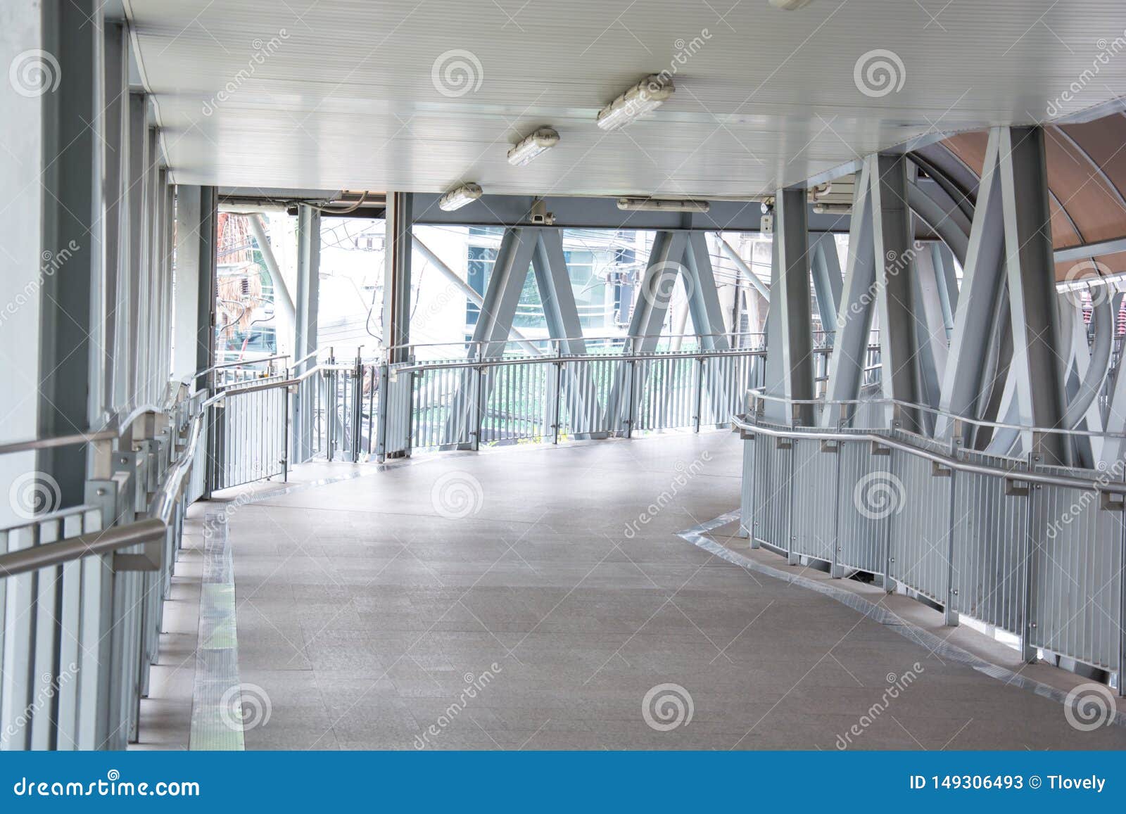 Omni Bridge overpass walk stock image. Image of bridge - 149306493