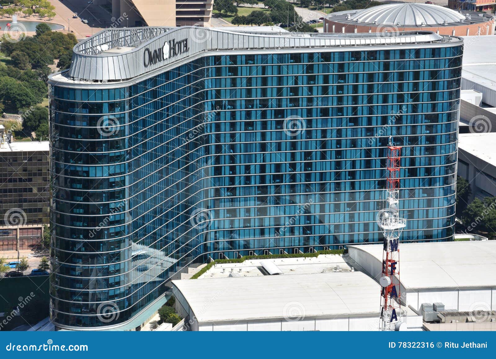 Omni-Hotel in Dallas, Texas Redaktionelles Foto - Bild von luxus ...