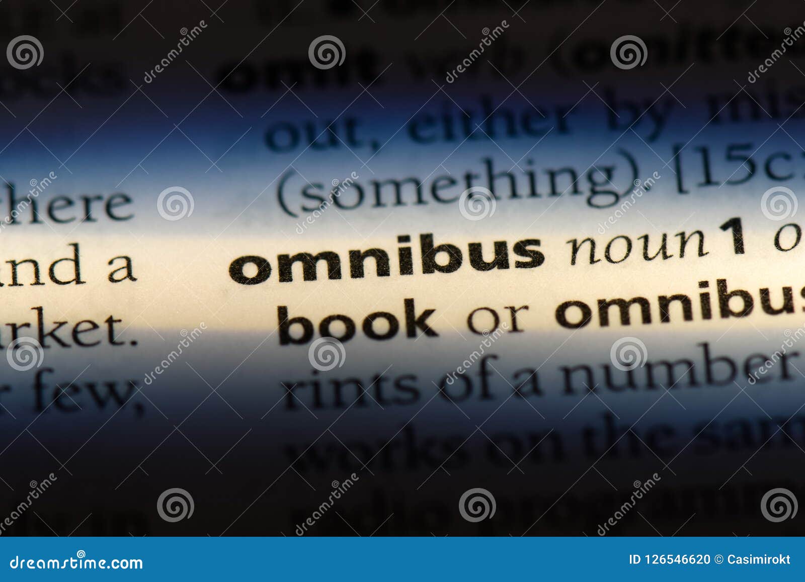 Omnibus stock photo. Image of word, text, concept, page - 126546620