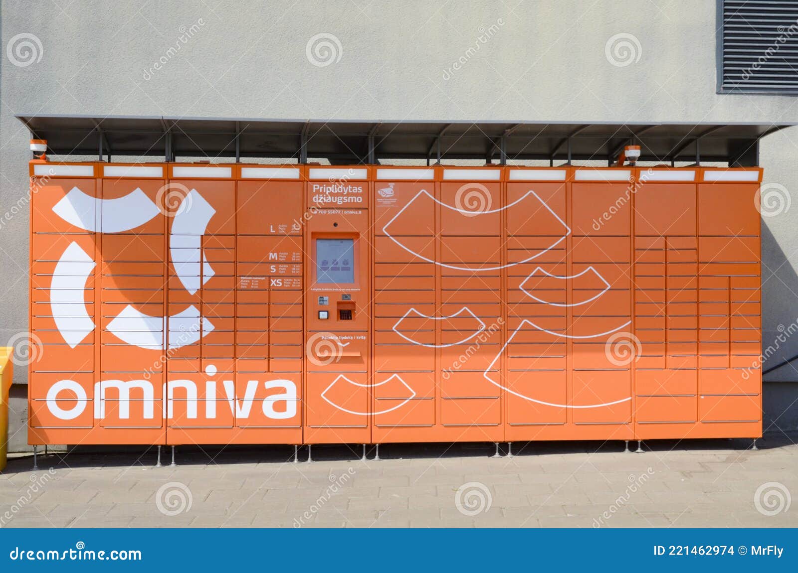Omniva Self Service Post Box Service Editorial Stock Image - Image of ...