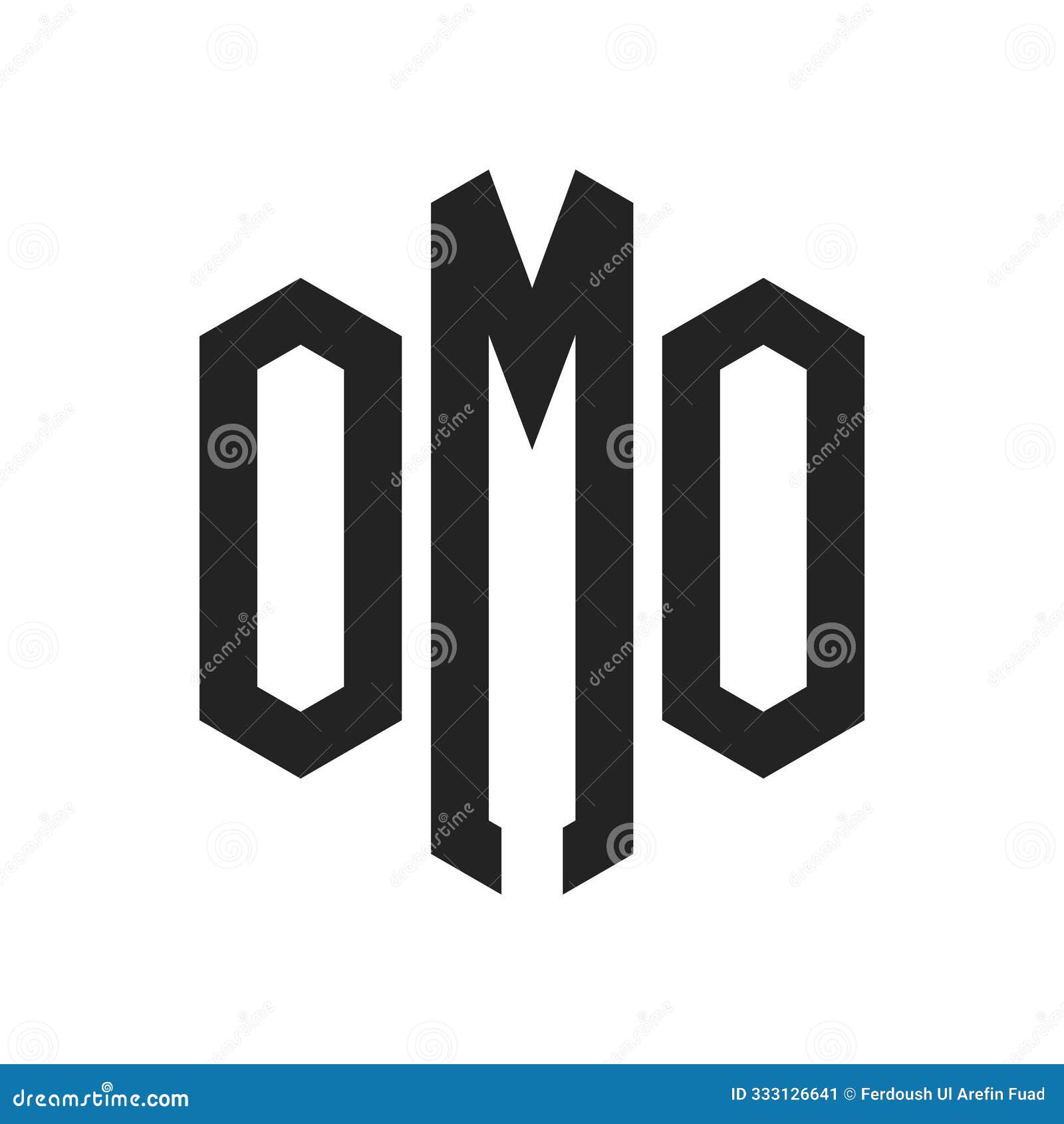 OMO Logo Design. Initial Letter OMO Monogram Logo Using Hexagon Shape ...