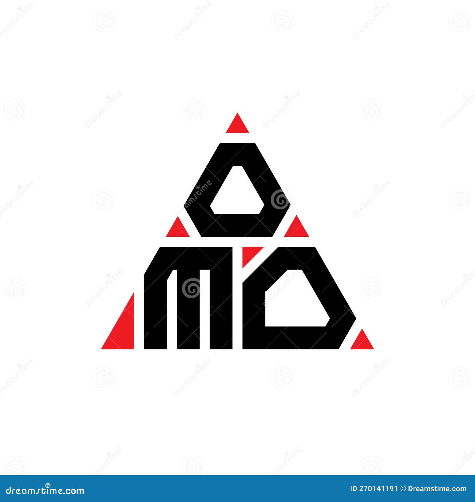 OMO Triangle Letter Logo Design with Triangle Shape. OMO Triangle Logo ...