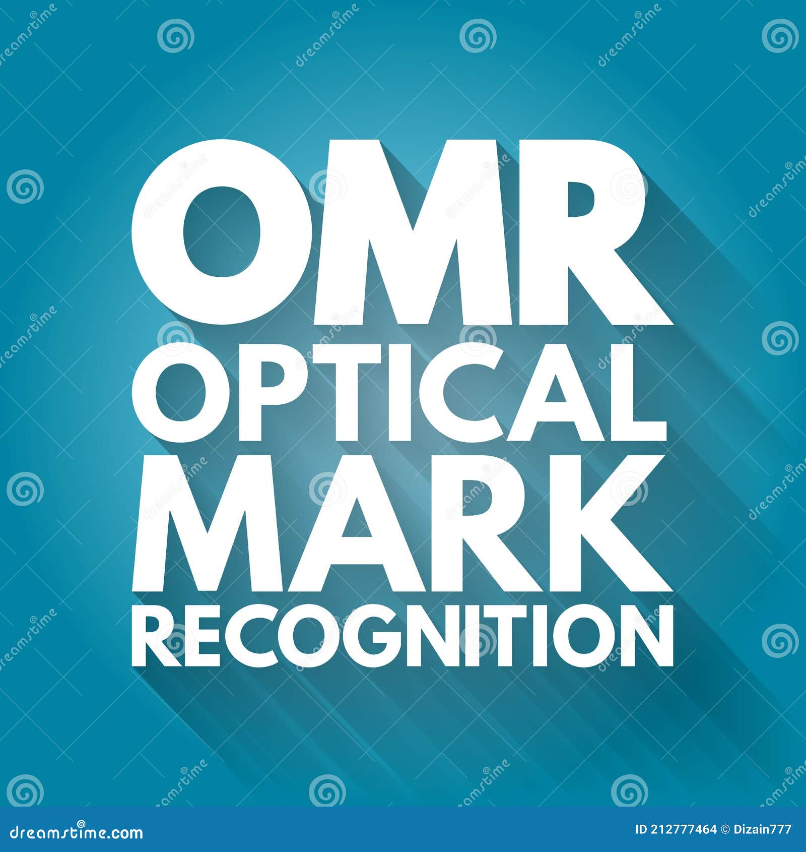 OMR - Optical Mark Recognition Acronym, Technology Concept Royalty-Free ...