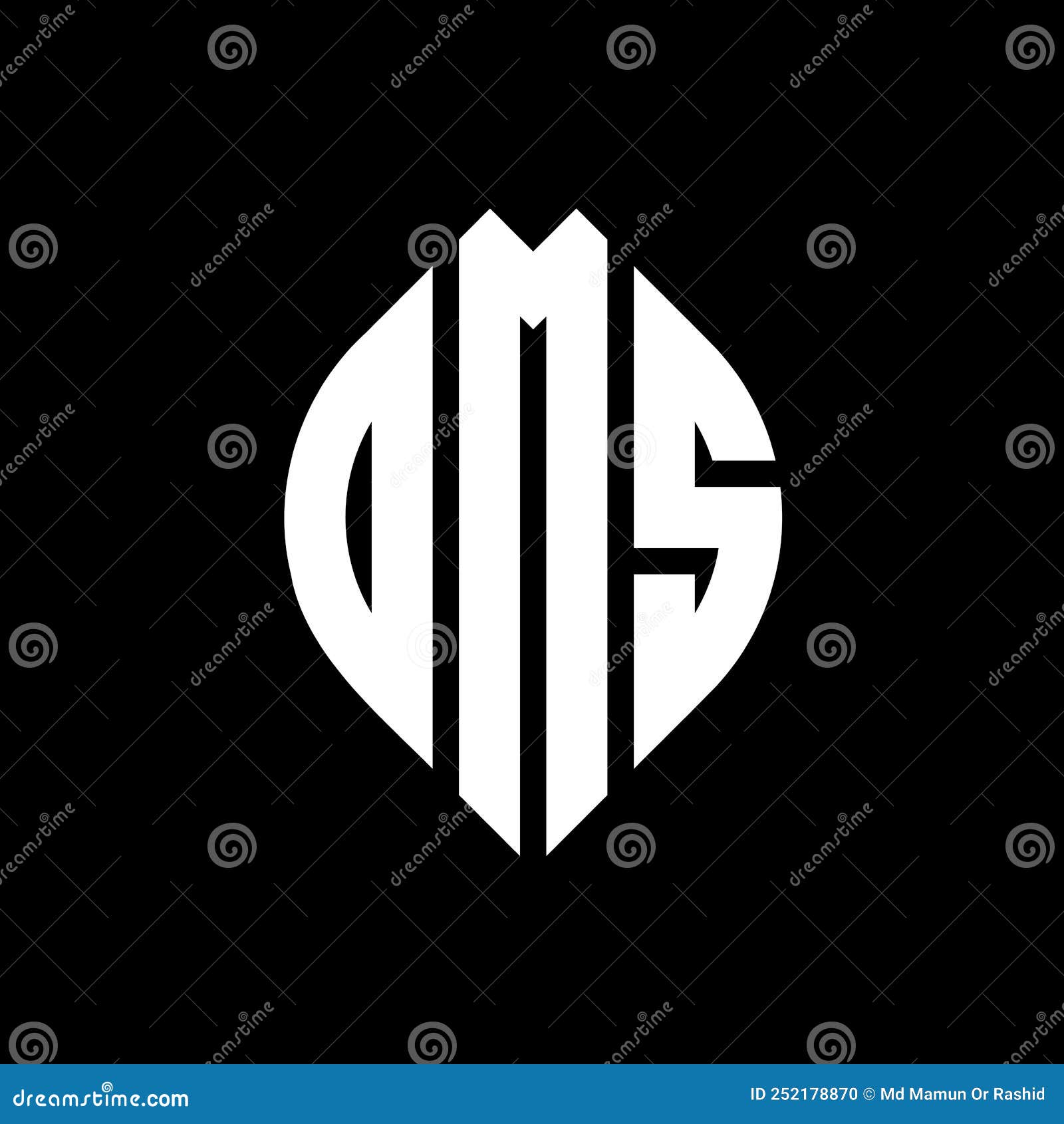 OMS Circle Letter Logo Design with Circle and Ellipse Shape. OMS ...