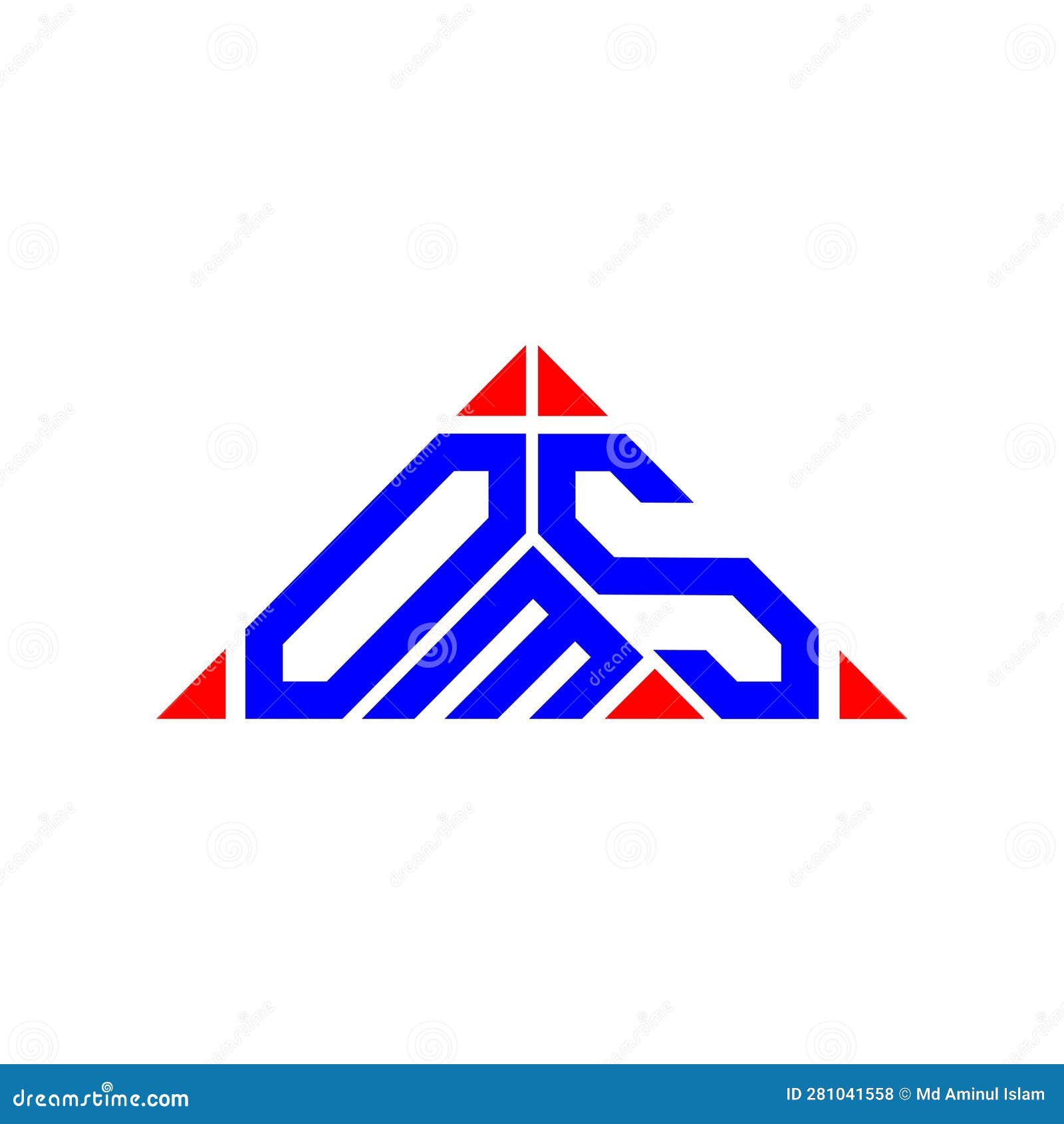 OMS Letter Logo Creative Design with Vector Graphic, OMS Stock Vector ...