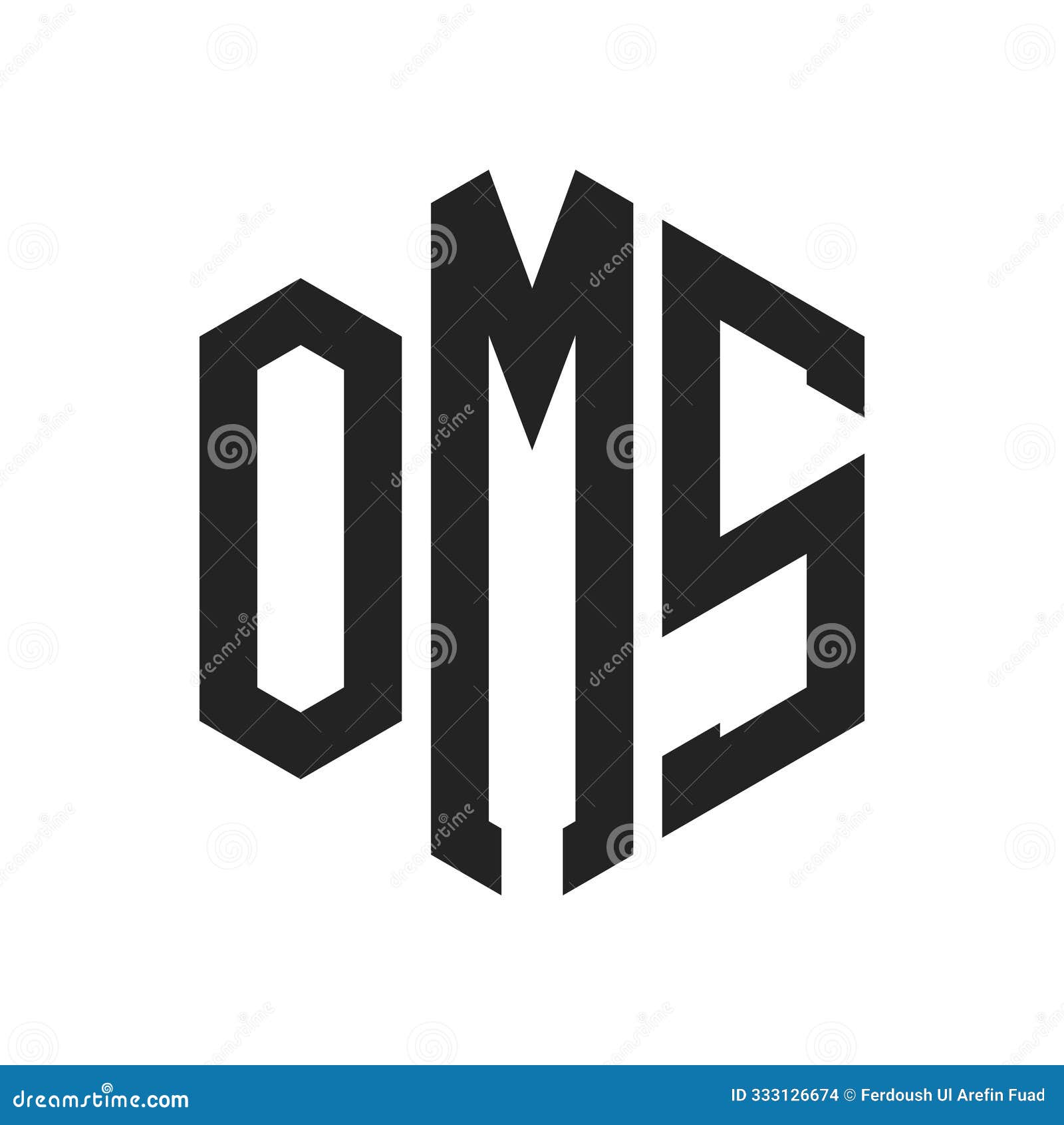 OMS Logo Design. Initial Letter OMS Monogram Logo Using Hexagon Shape ...