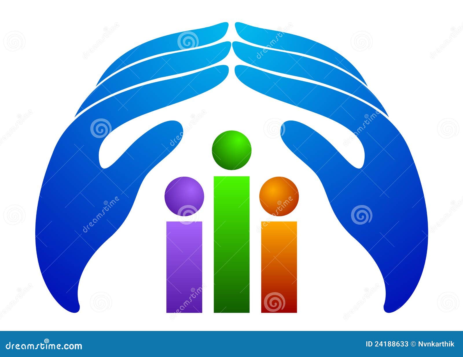 Omsorgslogofolk vektor illustrationer. Illustration av hand - 24188633