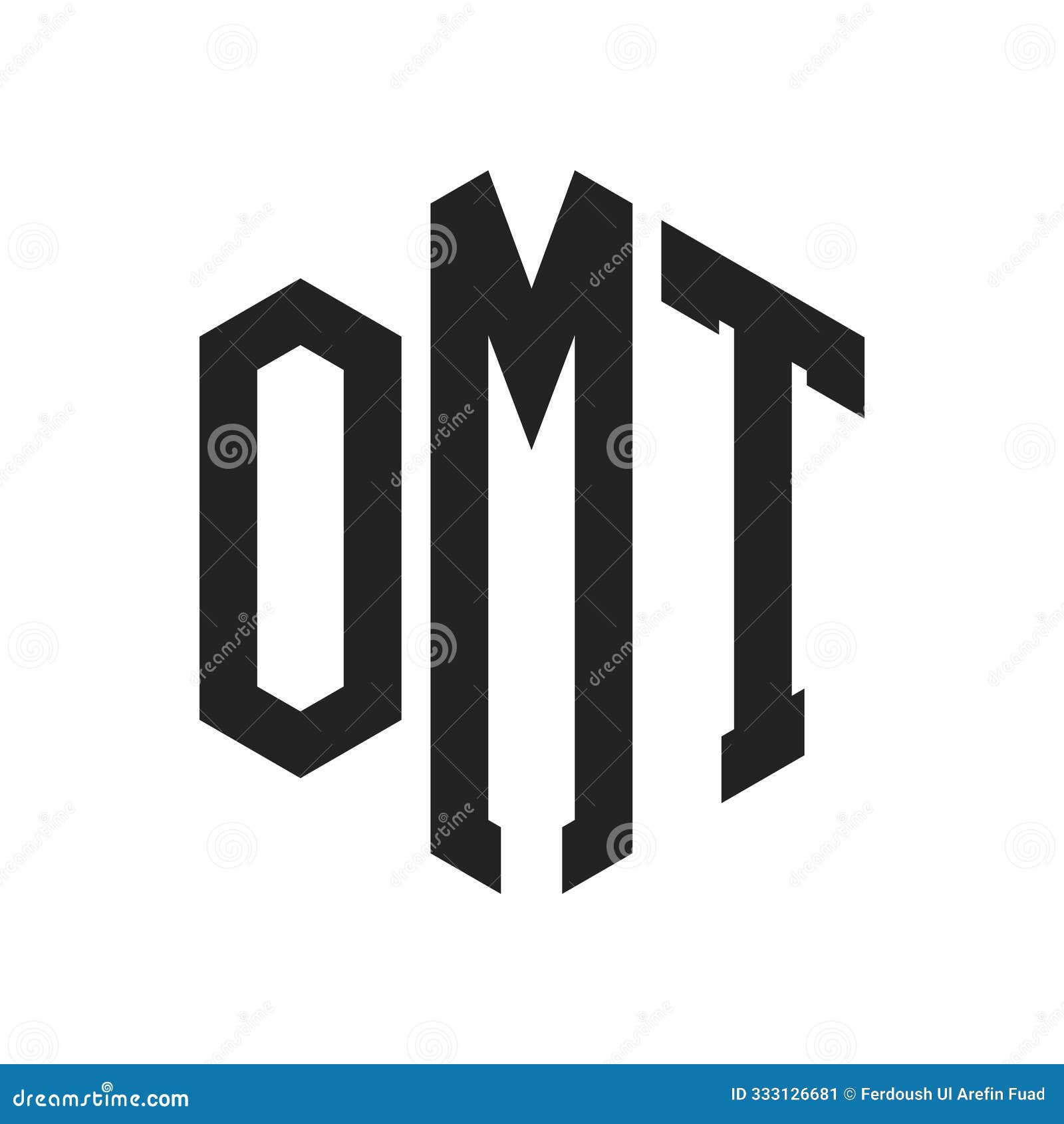 OMT Logo Design. Initial Letter OMT Monogram Logo Using Hexagon Shape ...