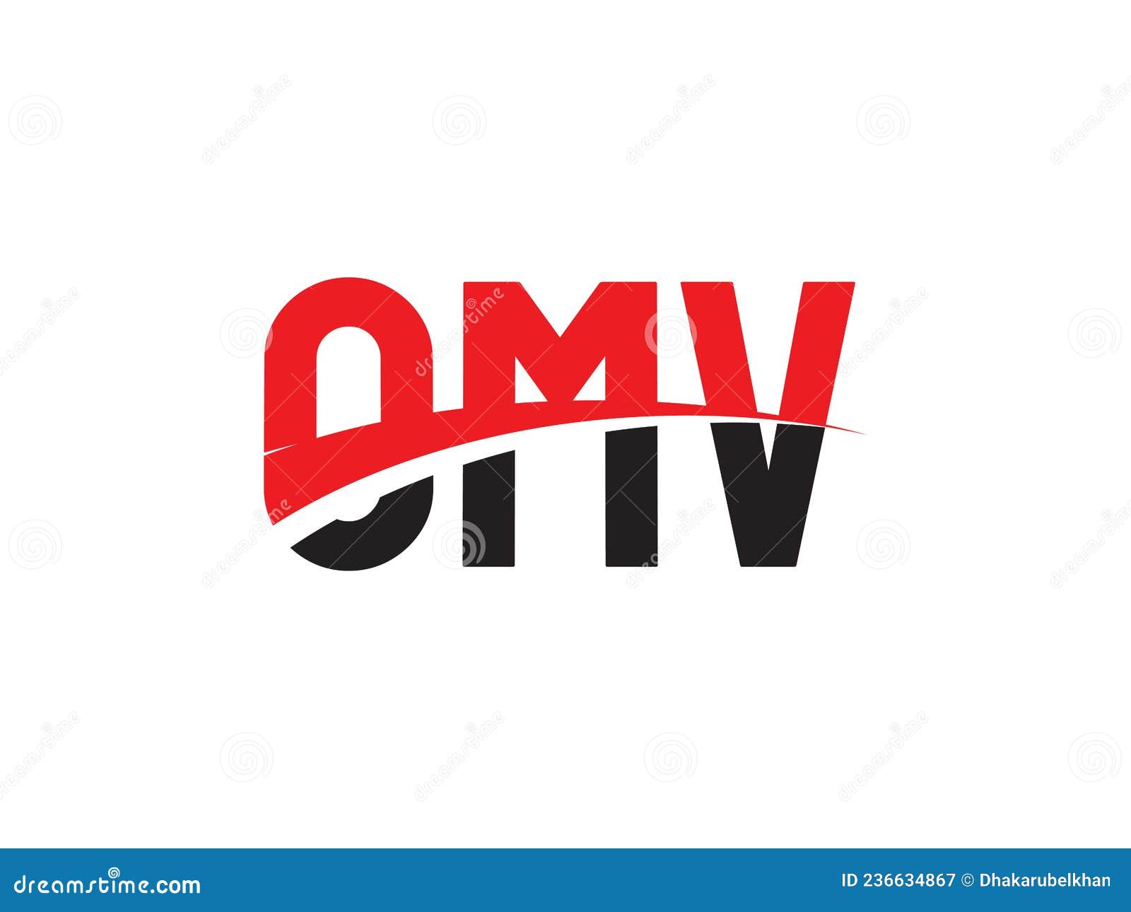 OMV Letter Initial Logo Design Vector Illustration Stock Vector ...