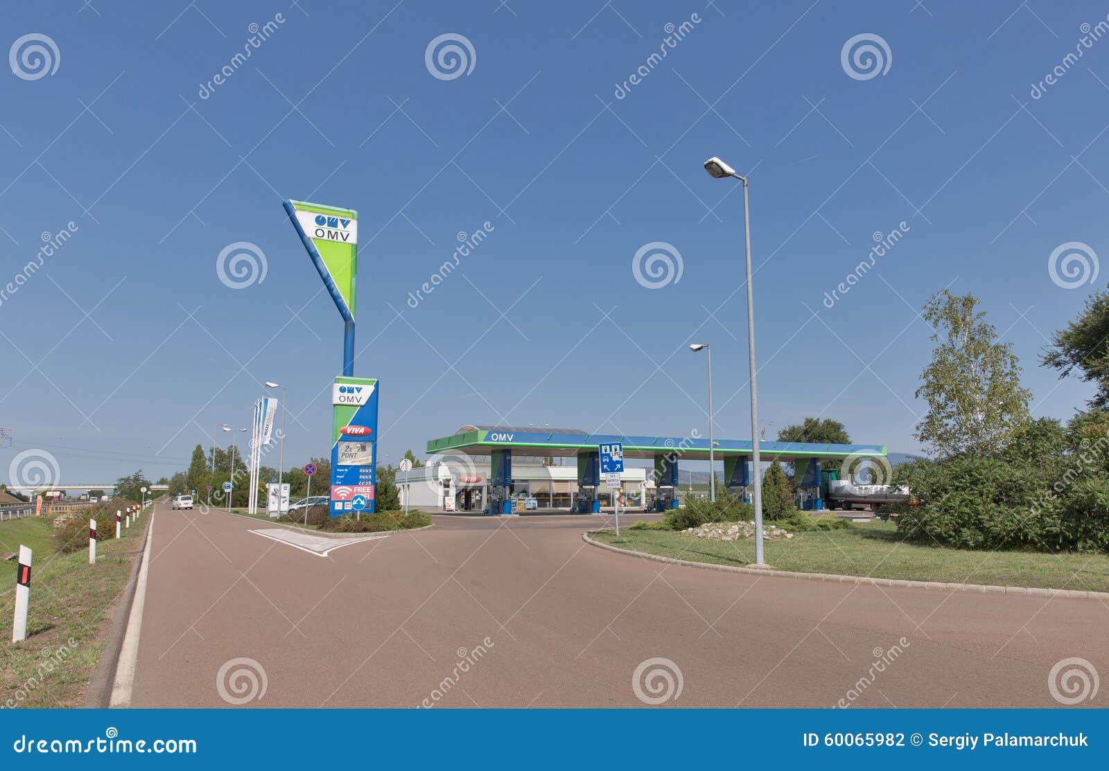 OMV-Treibstoff-Tankstelle in Ungarn Redaktionelles Stockfotografie ...