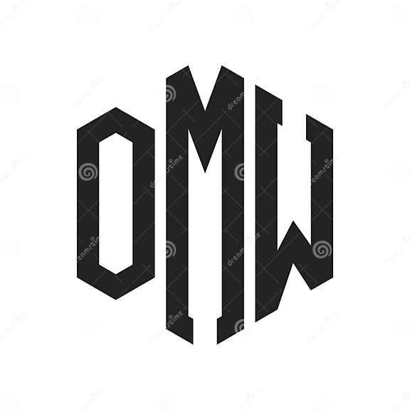 OMW Logo Design. Initial Letter OMW Monogram Logo Using Hexagon Shape ...