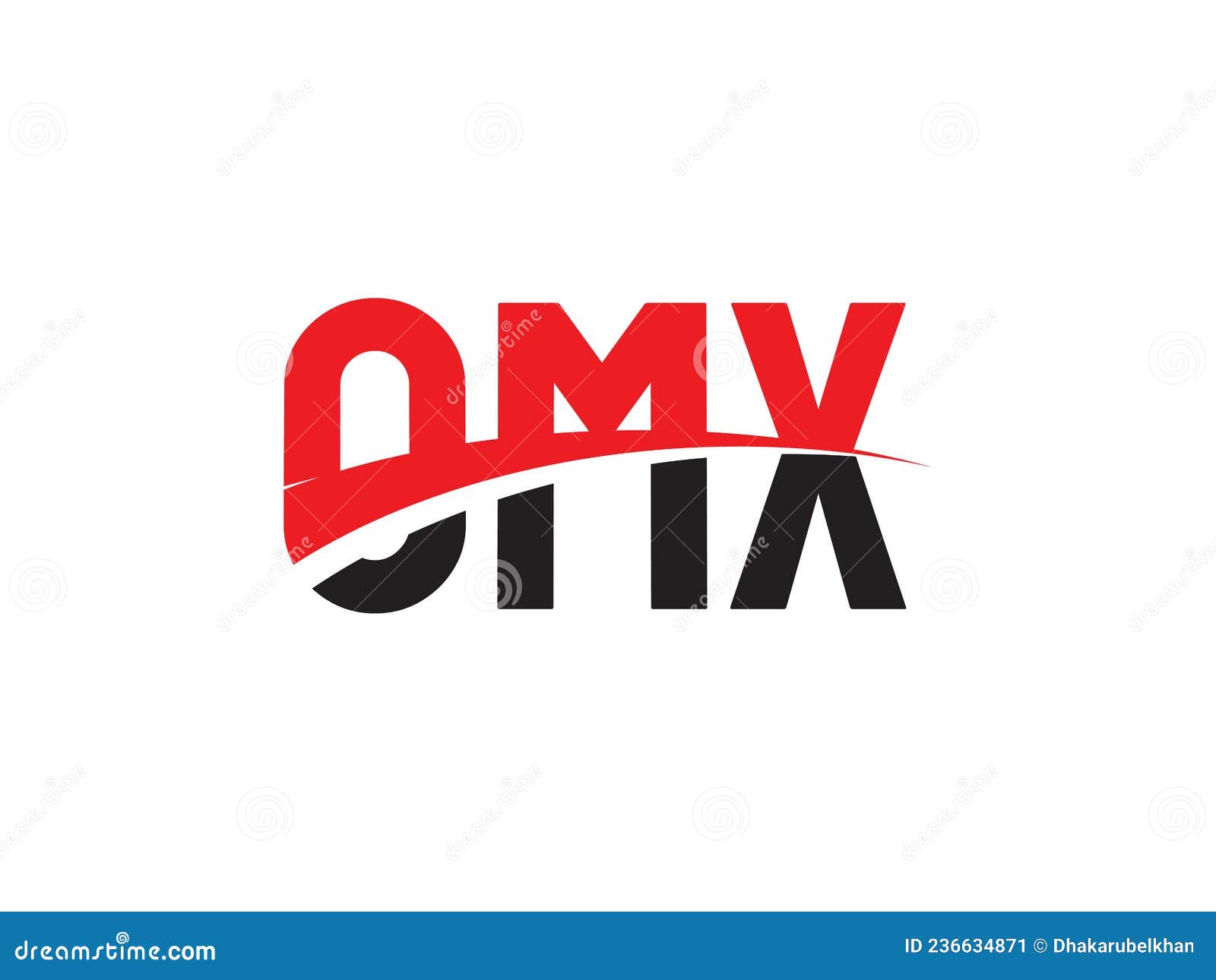 OMX Letter Initial Logo Design Vector Illustration Stock Vector ...