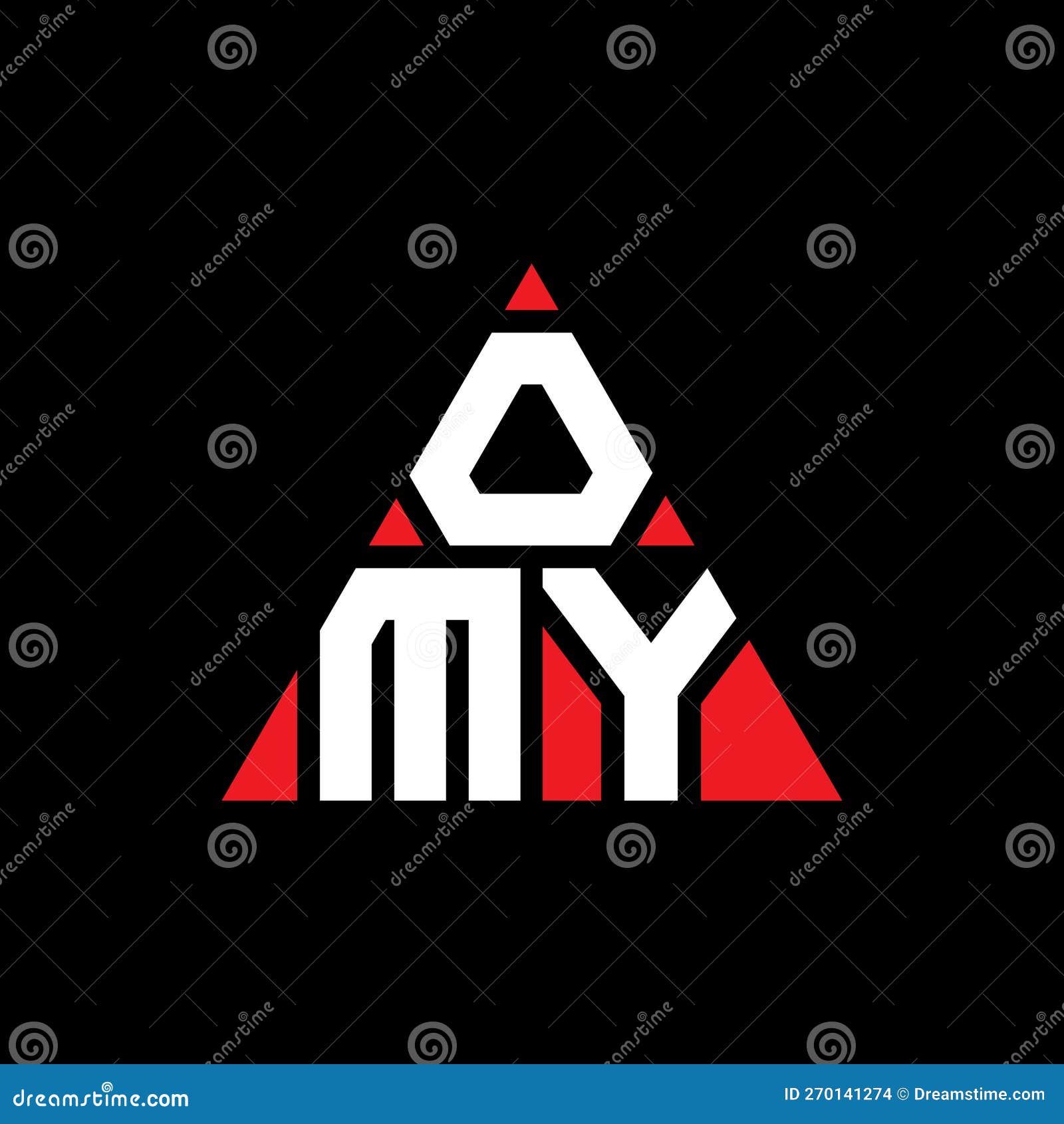 OMY Triangle Letter Logo Design with Triangle Shape. OMY Triangle Logo ...