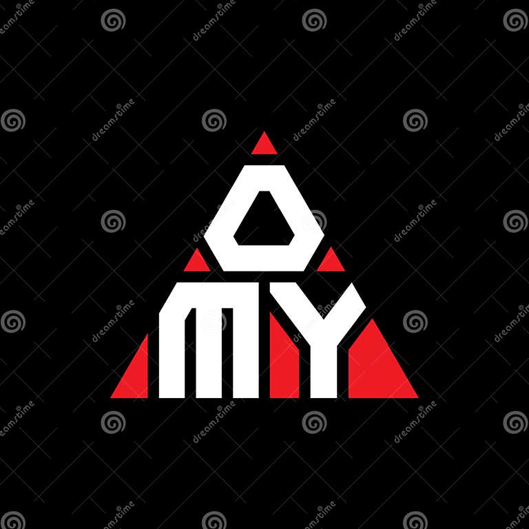 OMY Triangle Letter Logo Design with Triangle Shape. OMY Triangle Logo ...