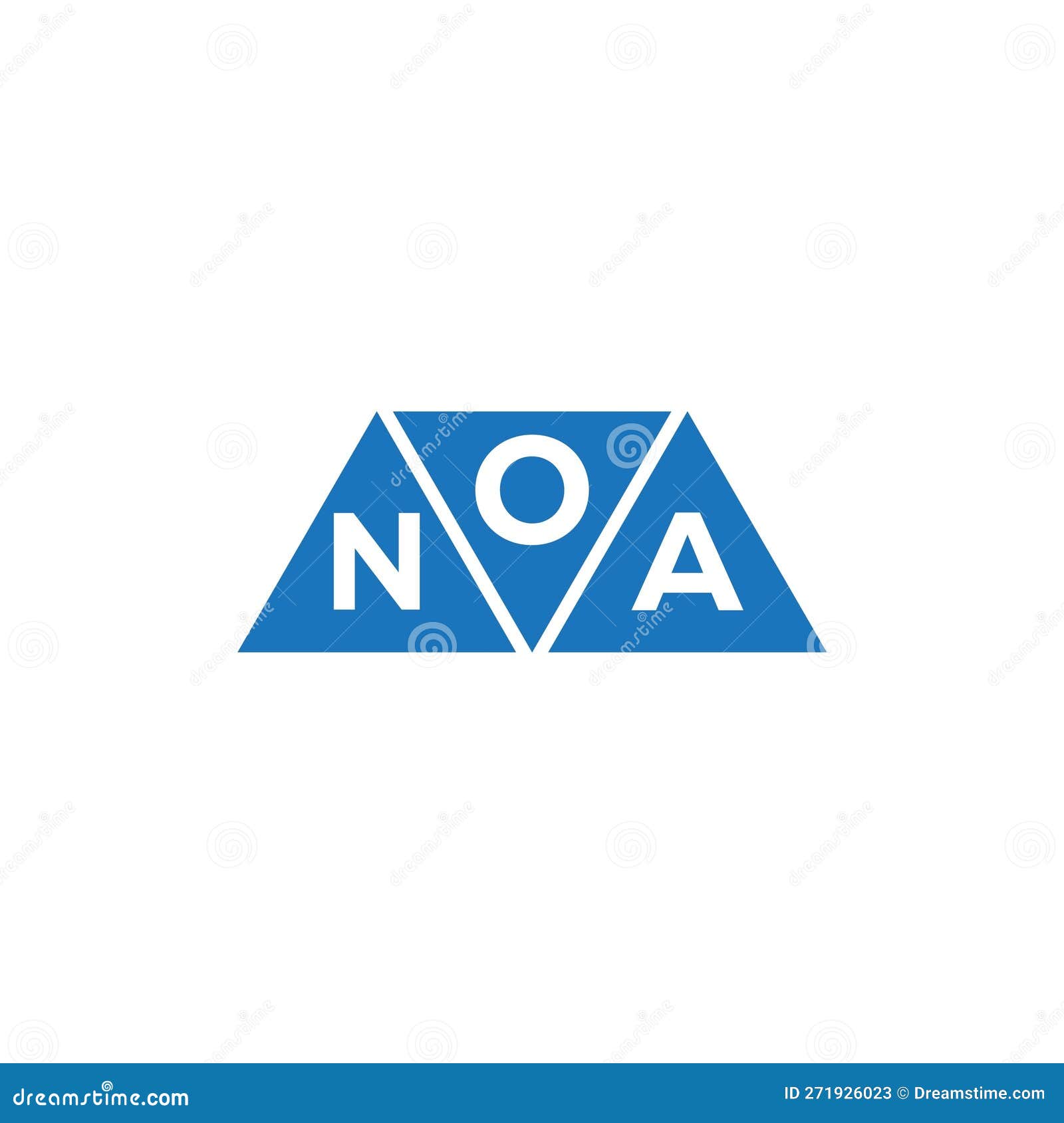 ONA Abstract Initial Logo Design on White Background. ONA Creative ...