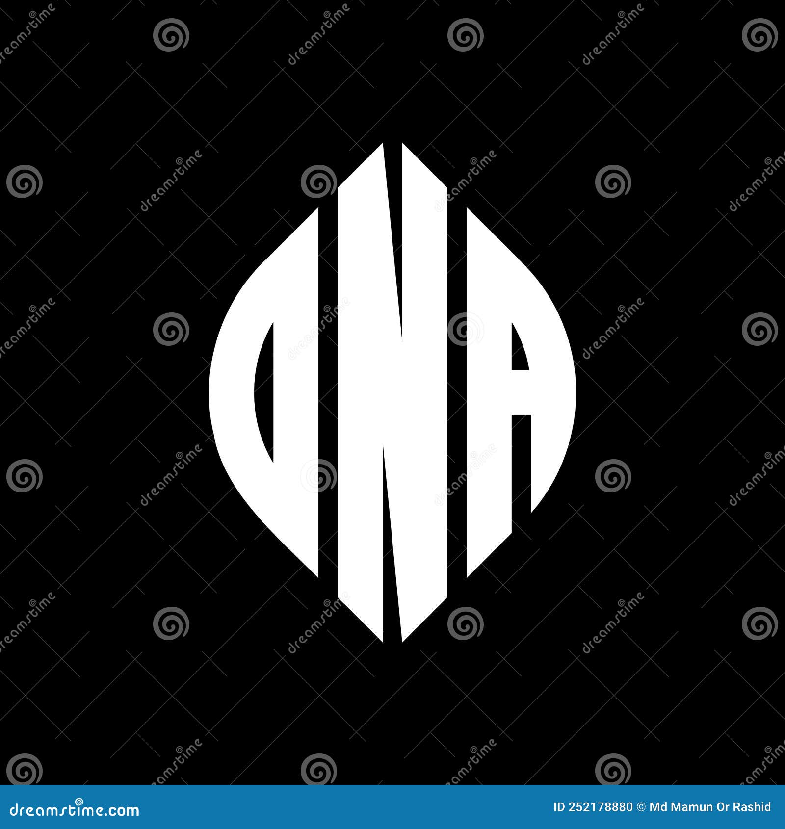 ONA Circle Letter Logo Design with Circle and Ellipse Shape. ONA ...