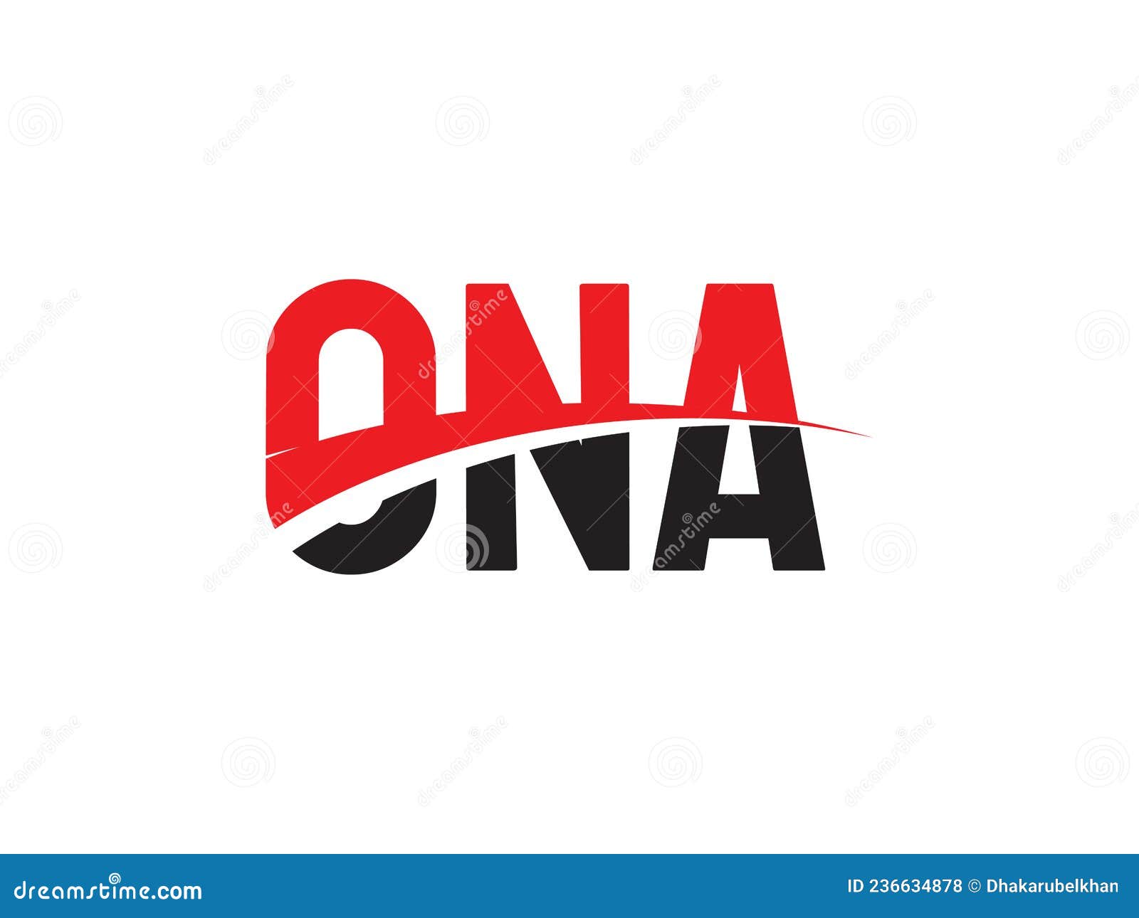 ONA Letter Initial Logo Design Vector Illustration Stock Vector ...