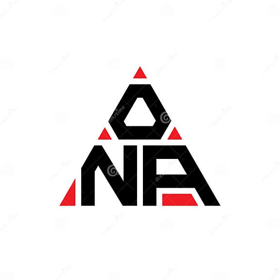 ONA Triangle Letter Logo Design with Triangle Shape. ONA Triangle Logo ...