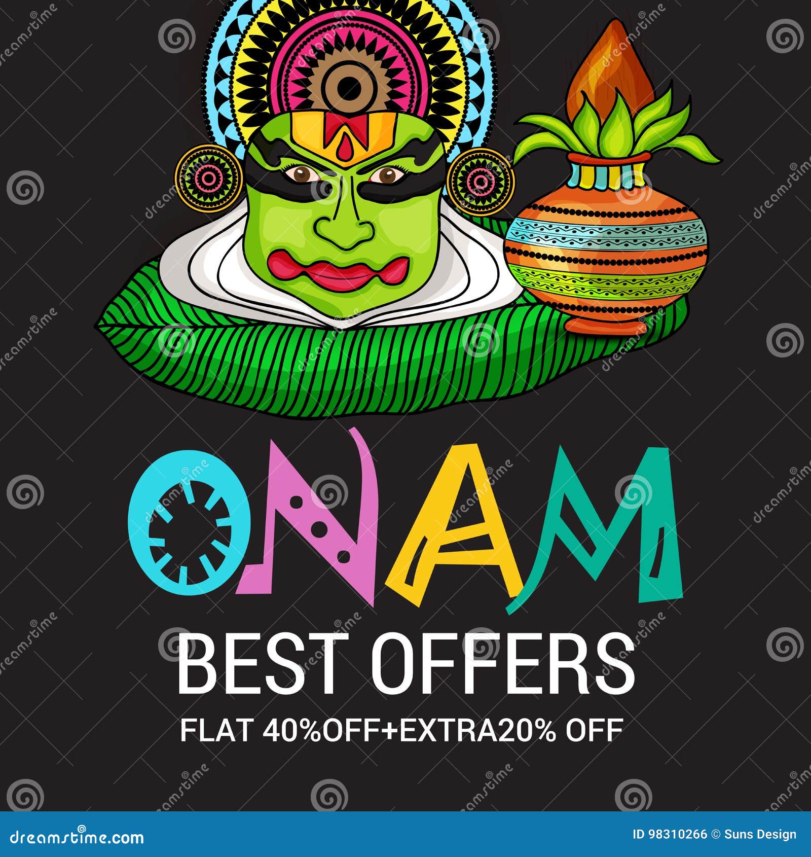 Onam иллюстрация штока. иллюстрации насчитывающей случай - 98310266