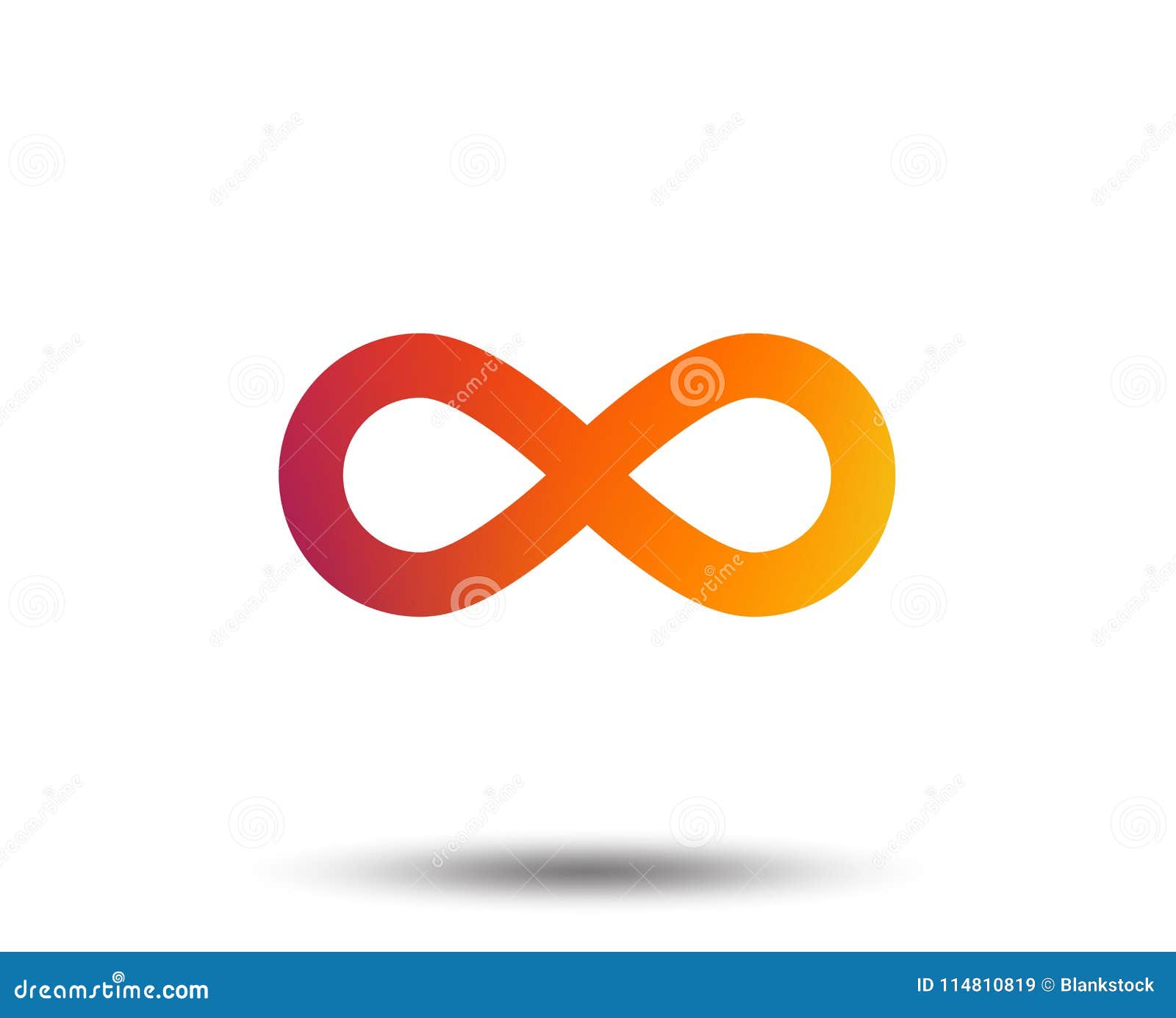 Onbegrensd Tekenpictogram Het Symbool Van De Oneindigheid Vector ...