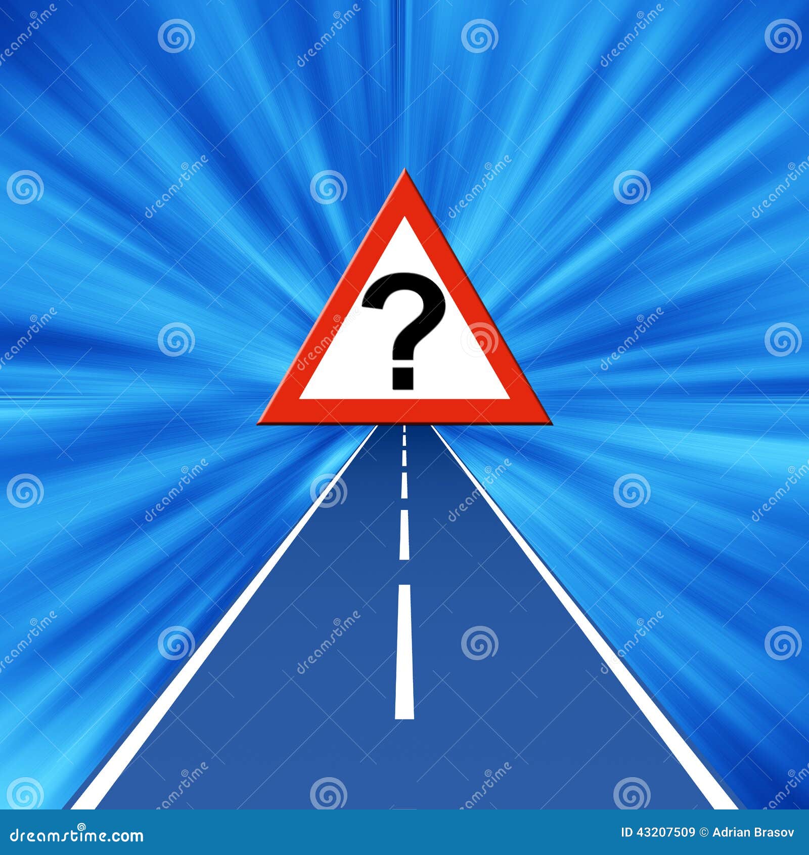 Onbekende bestemming stock illustratie. Illustration of onzekerheid ...