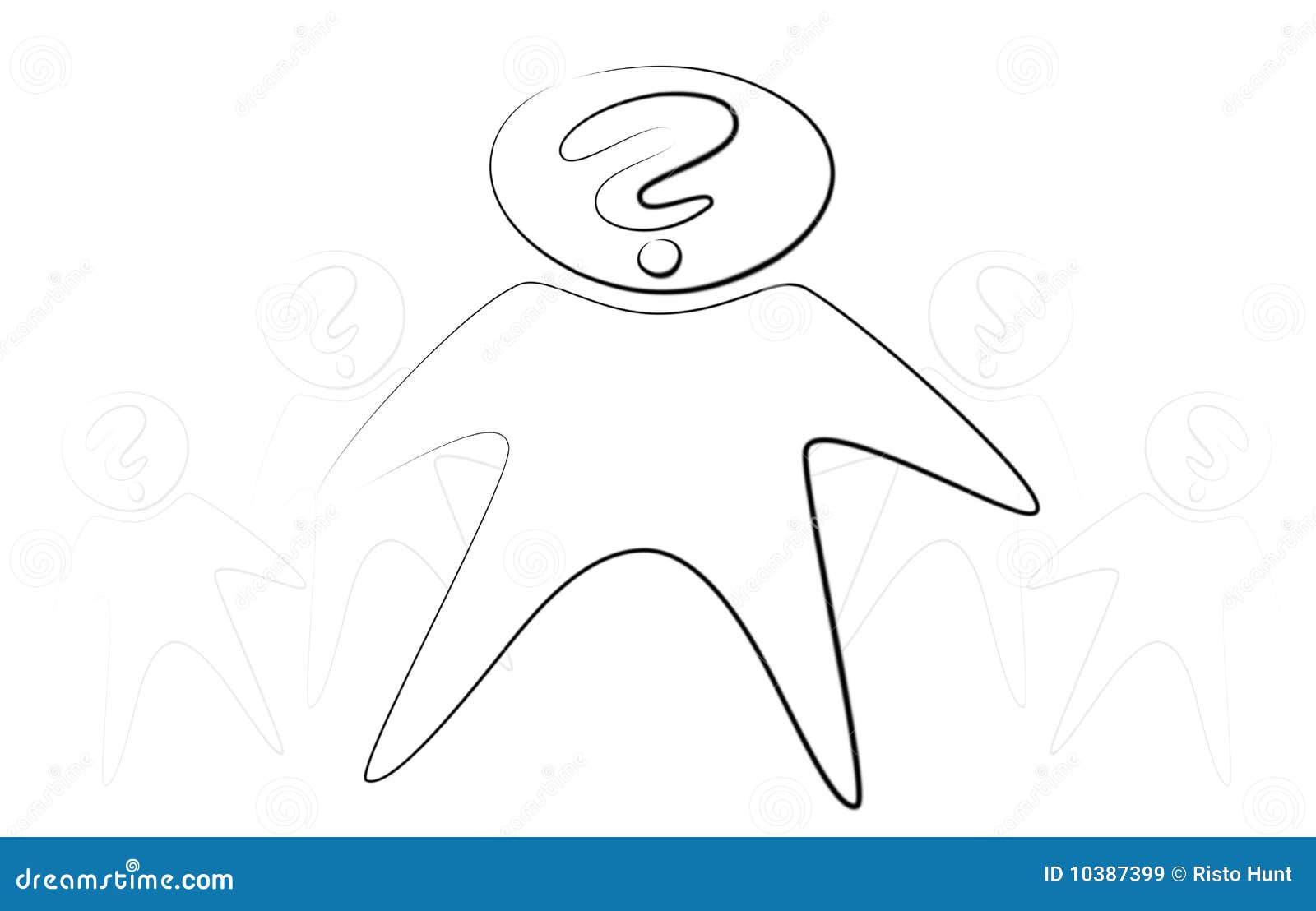 Onbekende persoon stock illustratie. Illustration of menselijk - 10387399