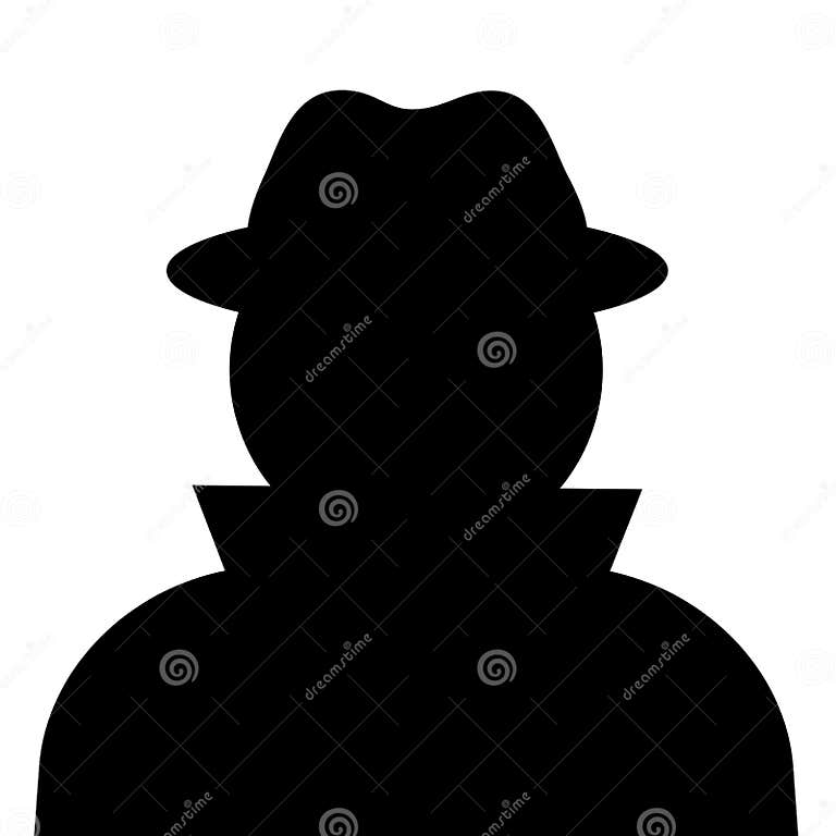 Onbekende persoon vector illustratie. Illustration of karakter - 33001845