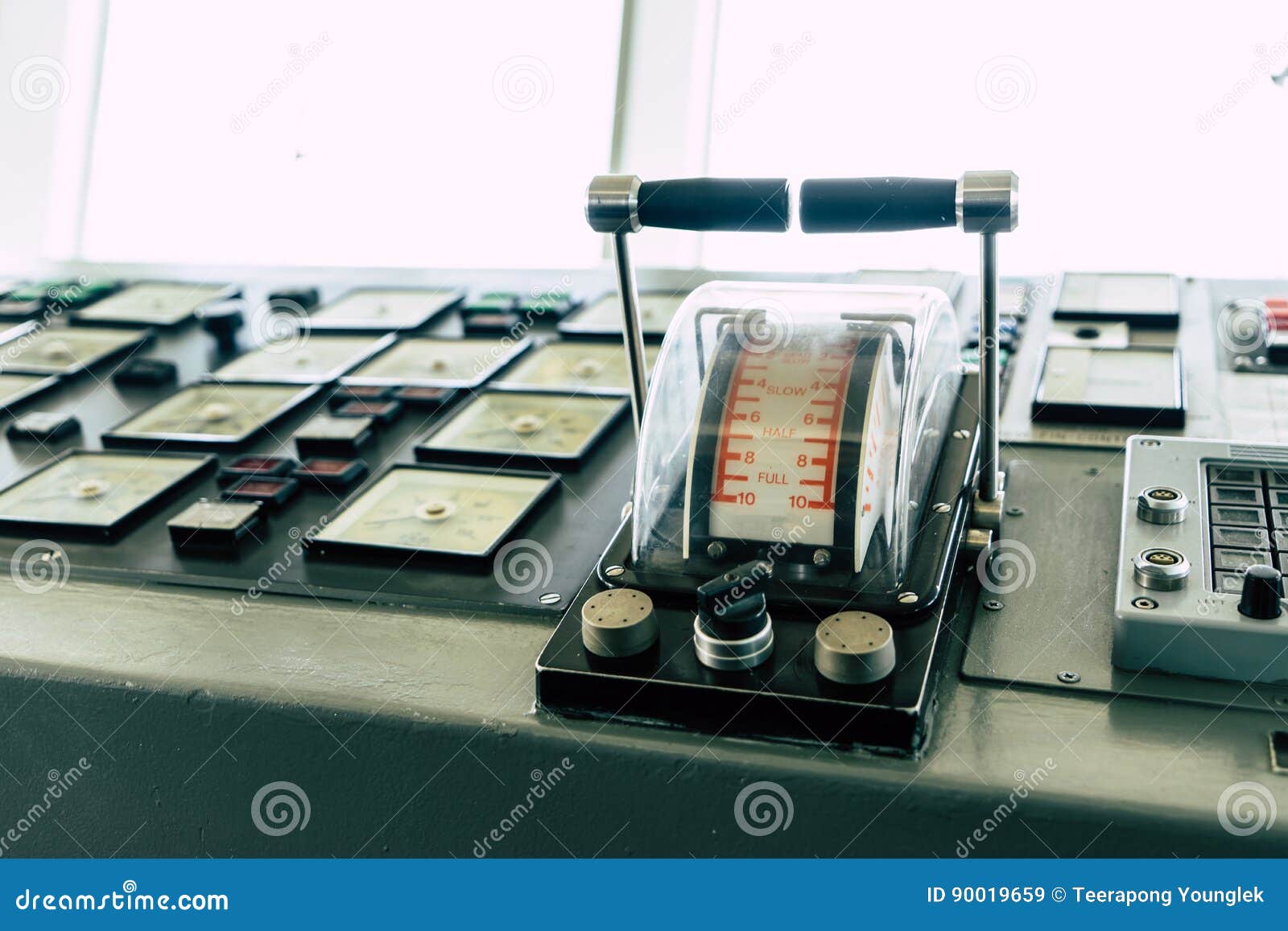 The Onboard Control on the Navigation Panel. Stock Image - Image of ...