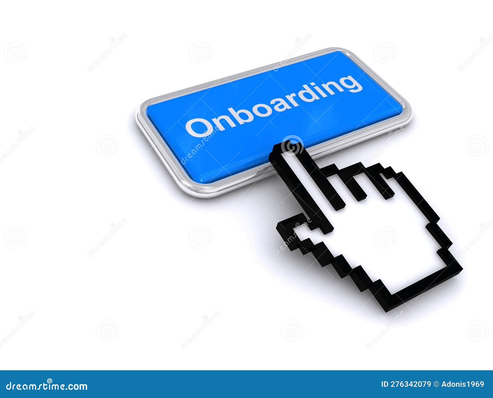 Onboarding button on white stock illustration. Illustration of concept ...