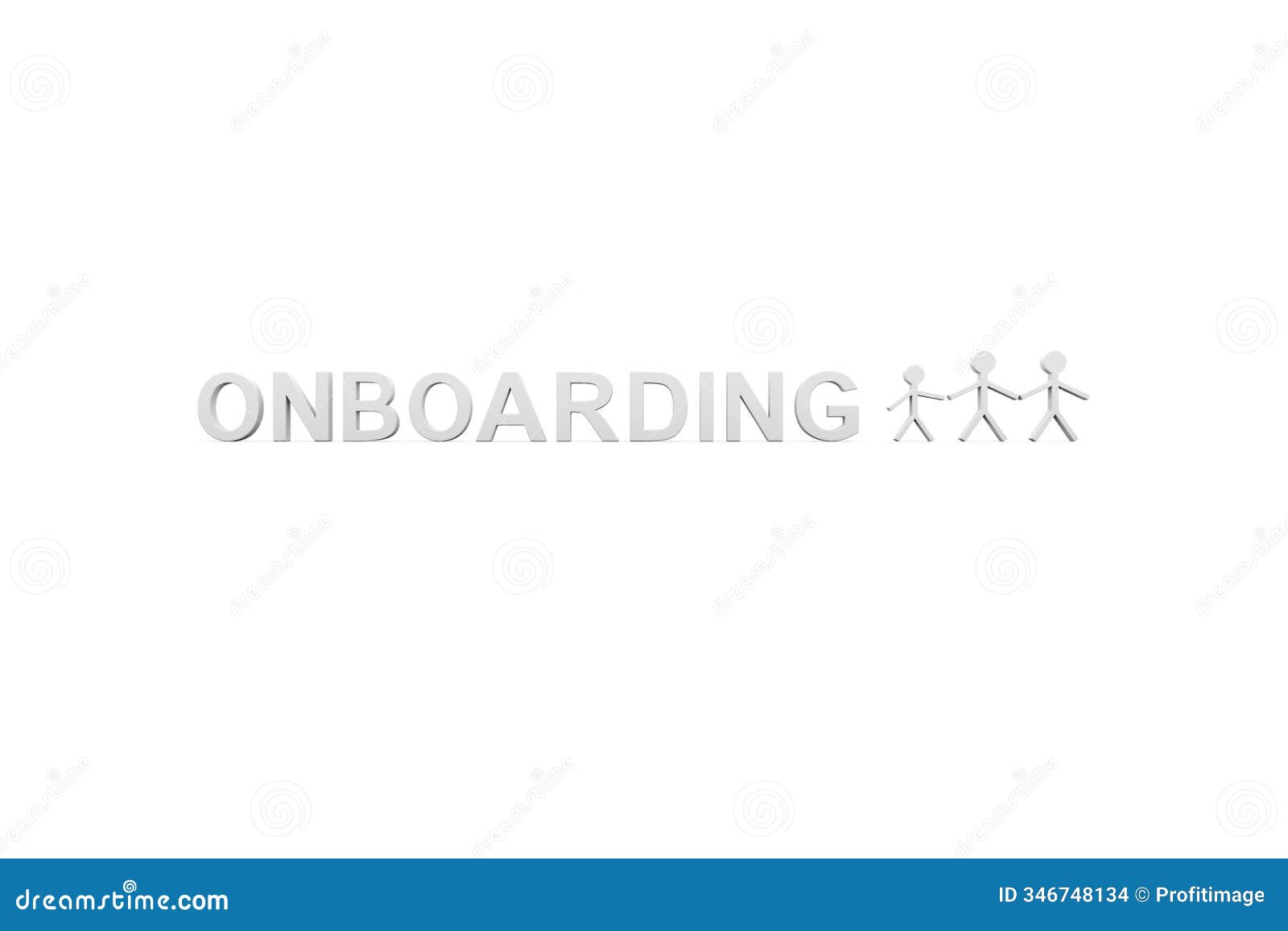 ONBOARDING Concept White Background 3d Stock Illustration ...