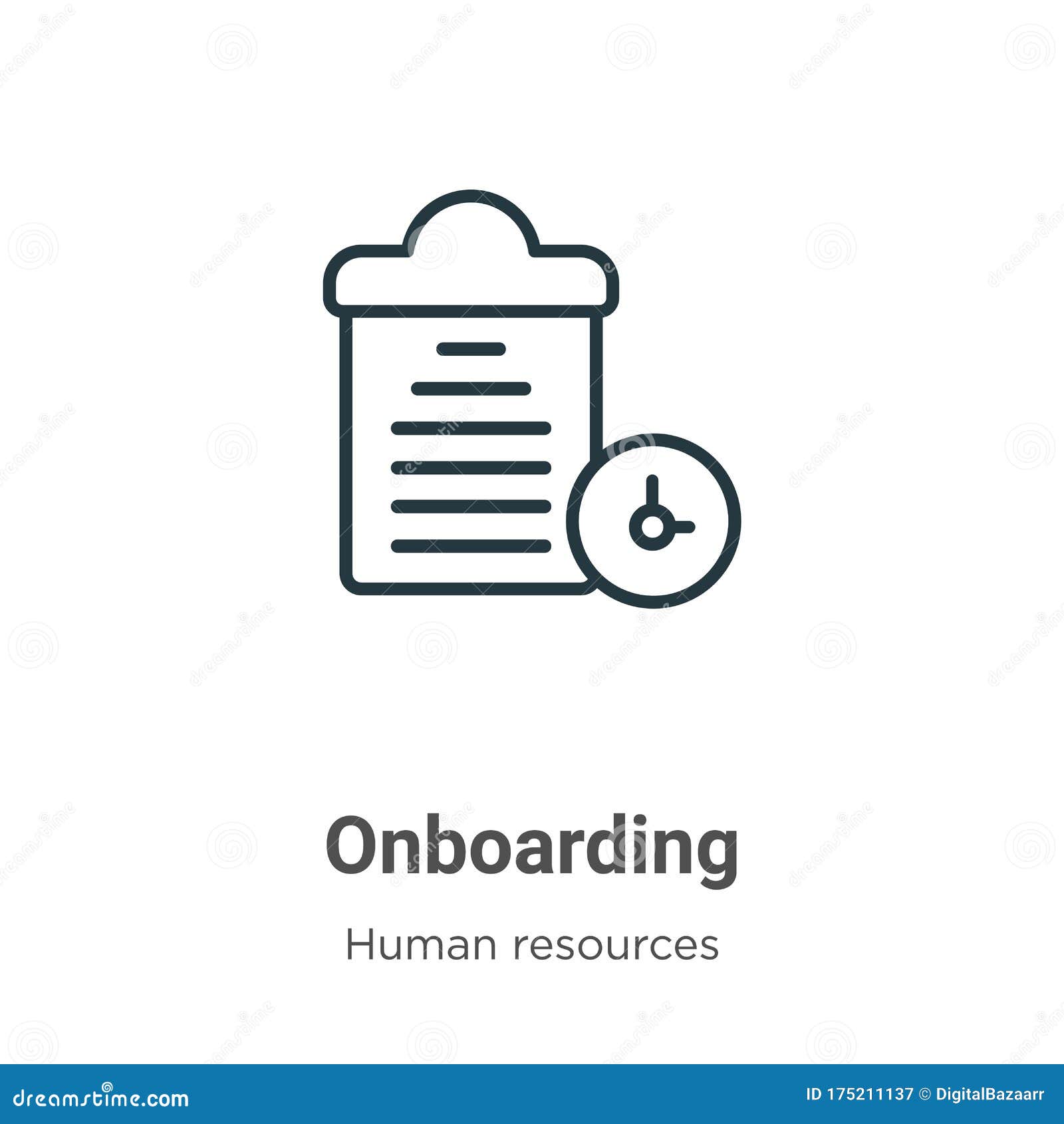 Onboarding Outline Vector Icon. Thin Line Black Onboarding Icon, Flat ...
