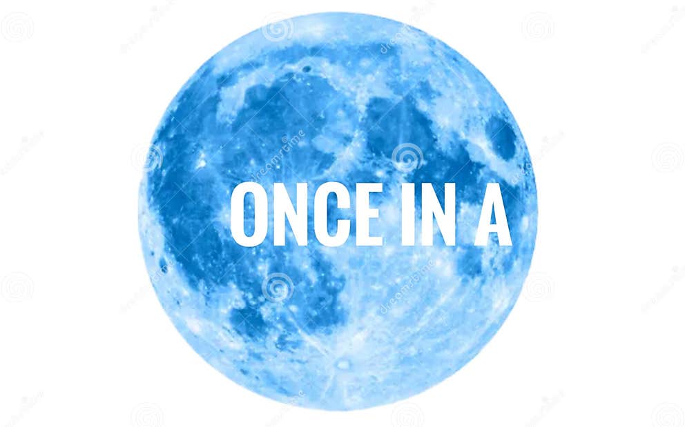 Once in a Blue Moon Abstract Background Illustration Stock Illustration ...