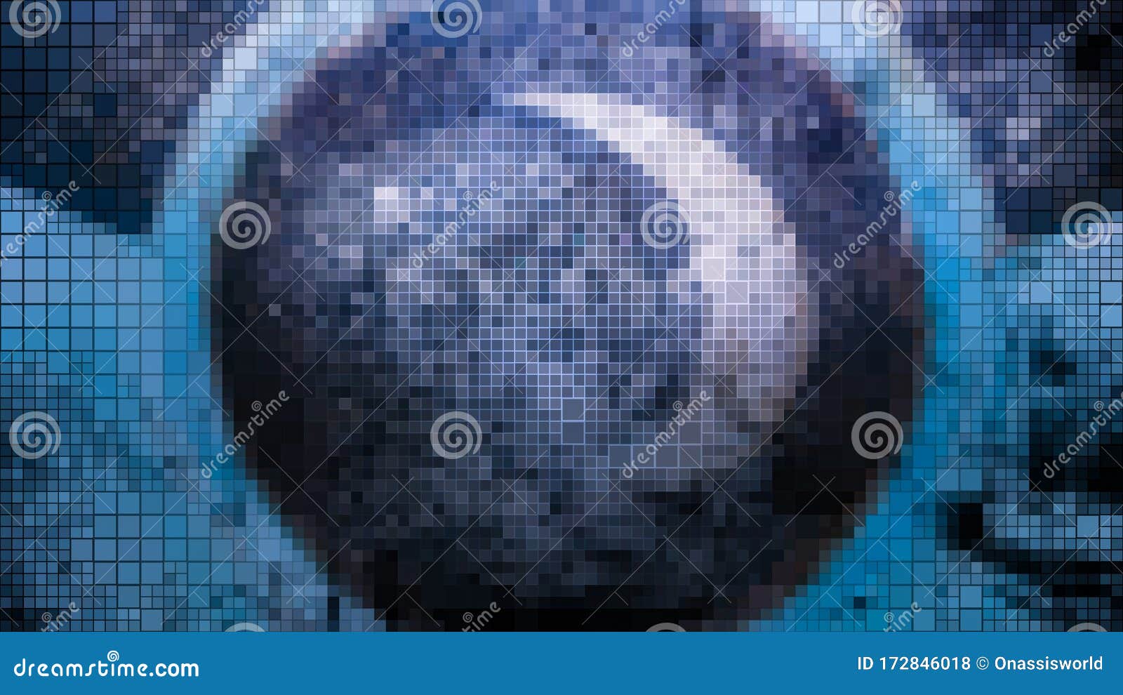 Once in a Blue Moon Concept Abstract Art Stock Illustration ...