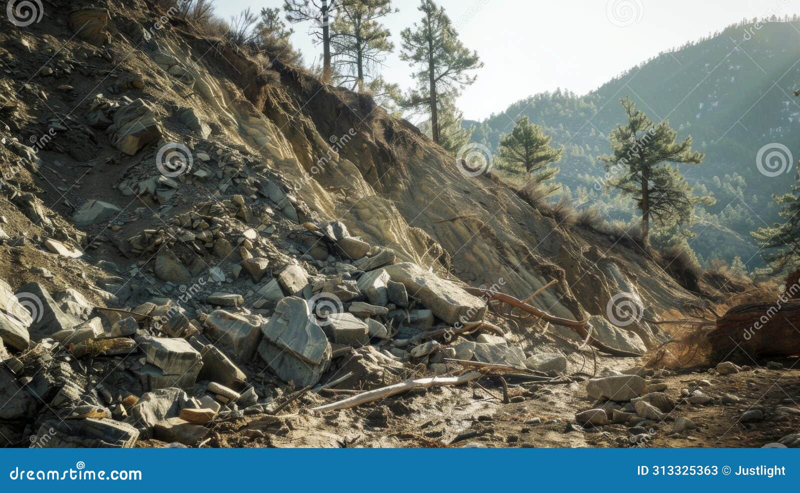 The Once Smooth and Steady Face of the Mountain Has Been Drastically ...