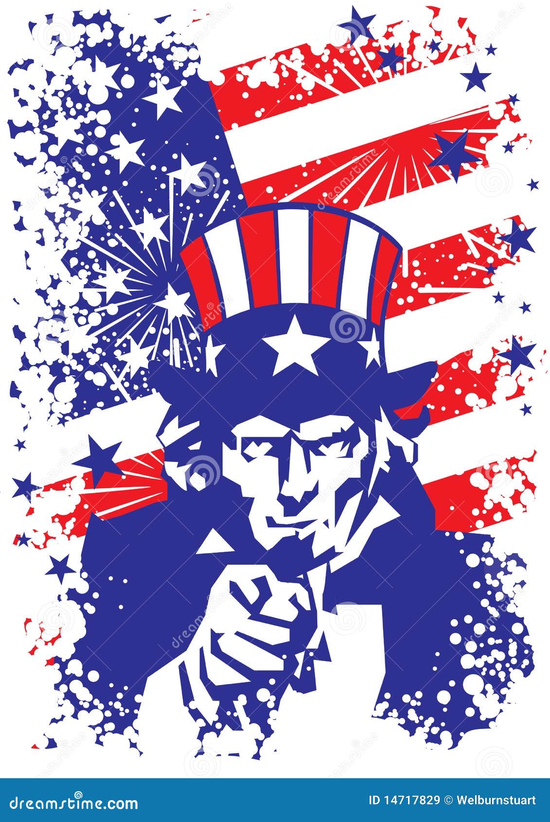 Oncle Sam illustration de vecteur. Illustration du indépendance - 14717829