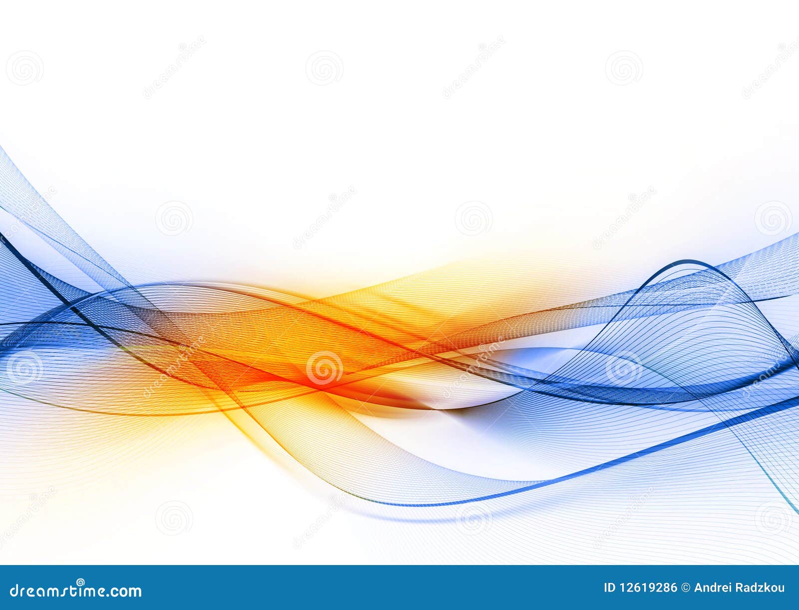 Onda anaranjada azul stock de ilustración. Ilustración de simplicidad ...