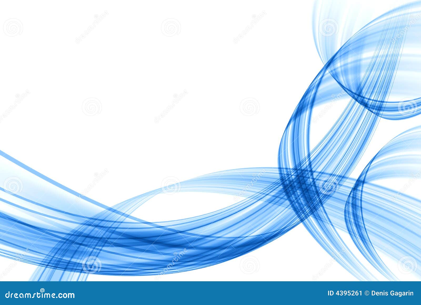 Onda azul en blanco stock de ilustración. Ilustración de espacio - 4395261