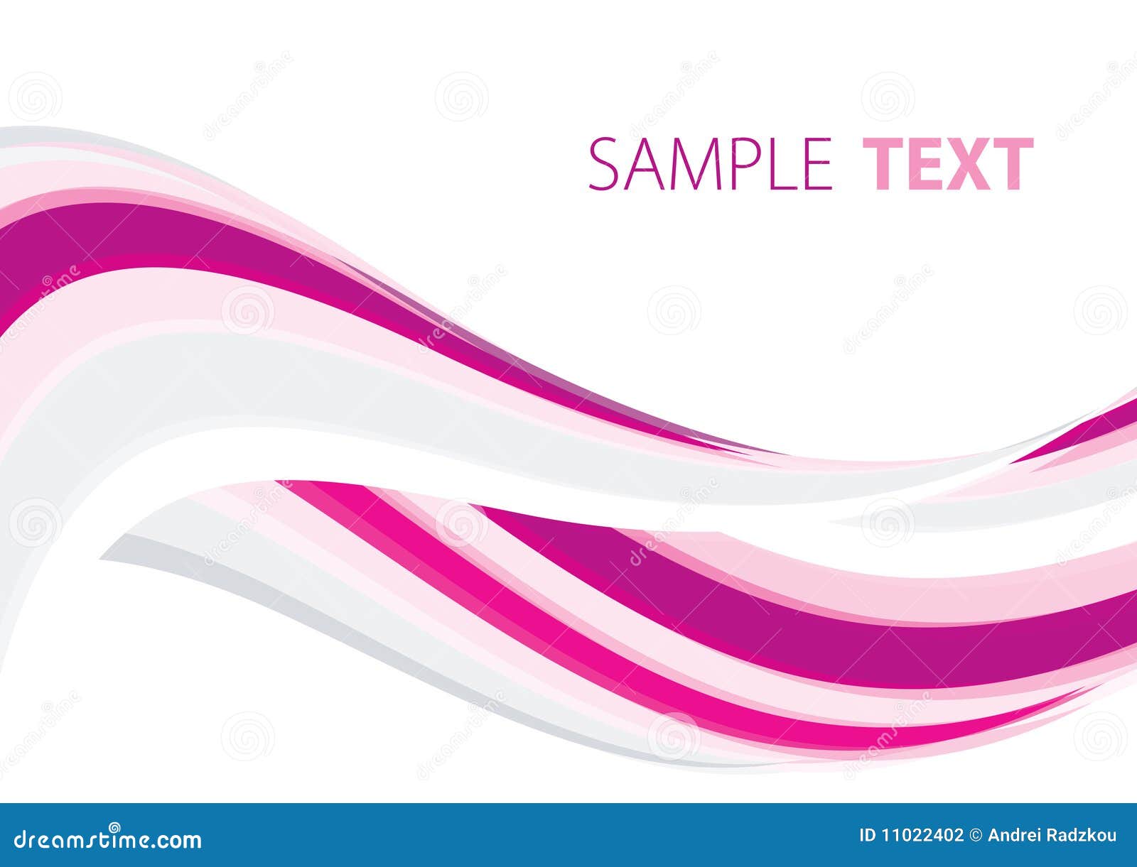 Onda cor-de-rosa ilustração do vetor. Ilustração de fluir - 11022402