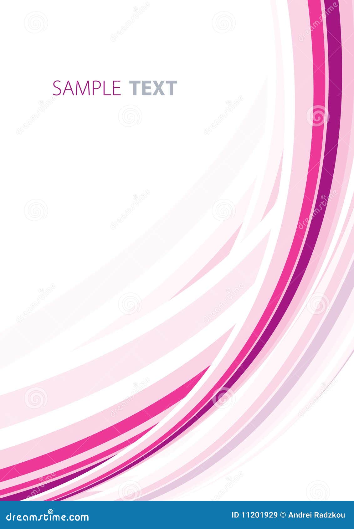 Onda cor-de-rosa ilustração do vetor. Ilustração de curva - 11201929