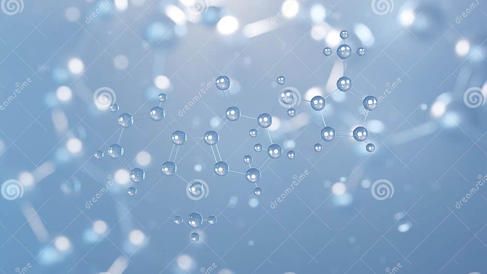 Ondansetron Molecular Structure 3d, Zofran, Structural Chemical Formula ...