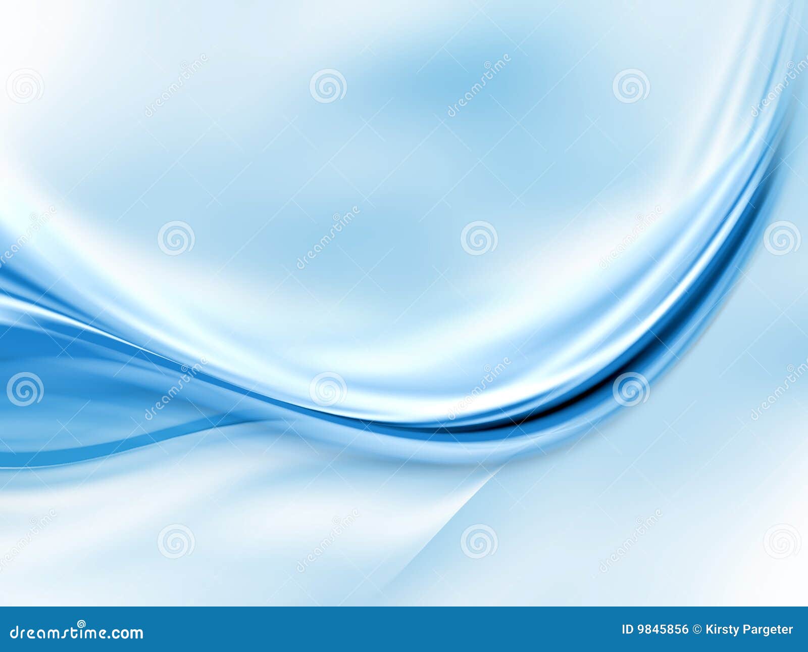 Ondas abstractas del azul stock de ilustración. Ilustración de color ...