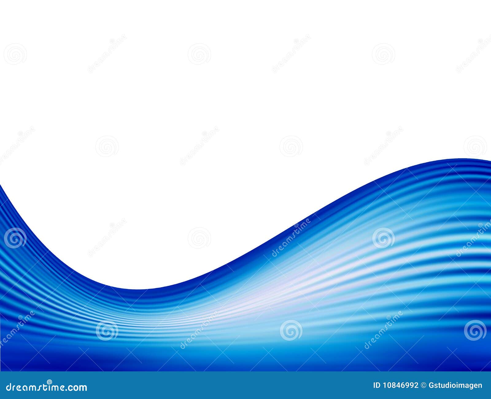 Ondas Azules Fotografía de archivo - Imagen: 10846992