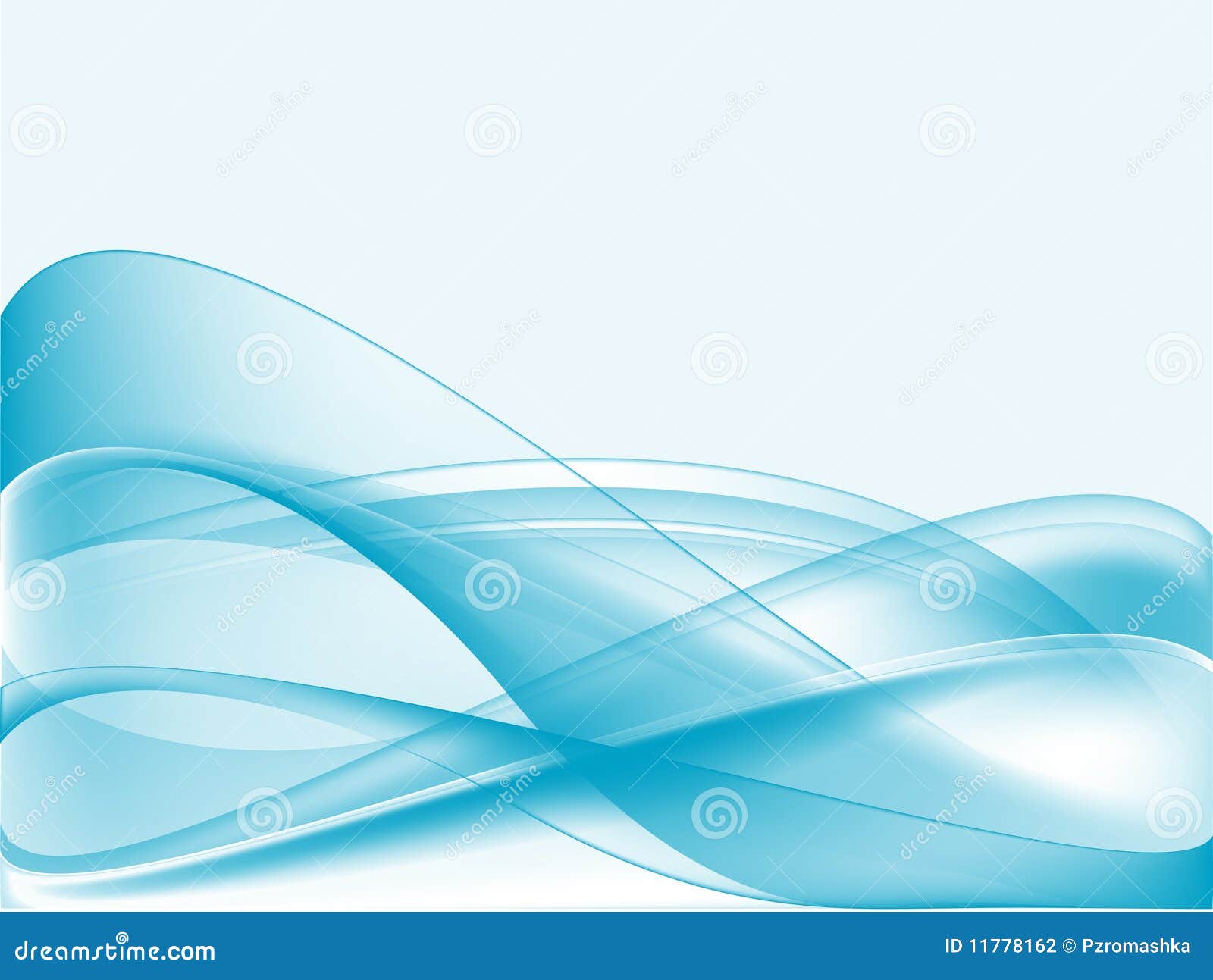 Ondas azules ilustración del vector. Ilustración de curva - 11778162